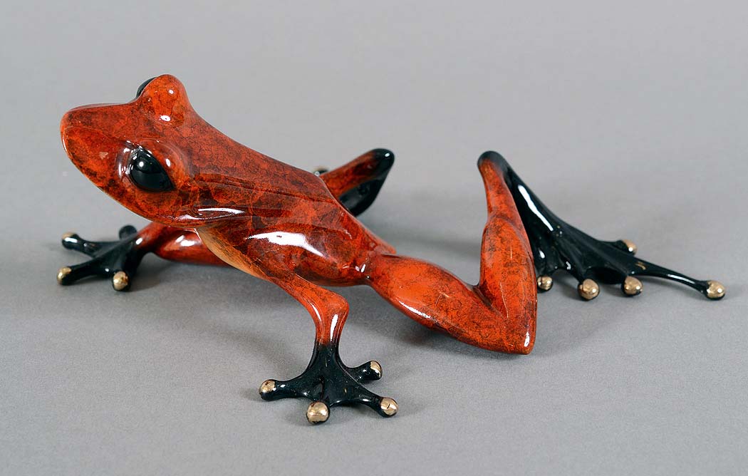 TIM COTTERILL (FROGMAN) BRONZE FROG a limited edition bronze model of a ...