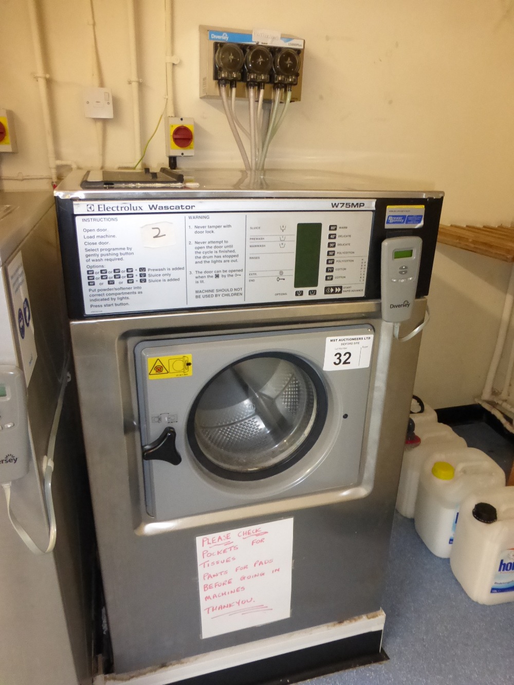 An Electrolux Wascator W75MP 3 phase stainless steel commercial washing ...