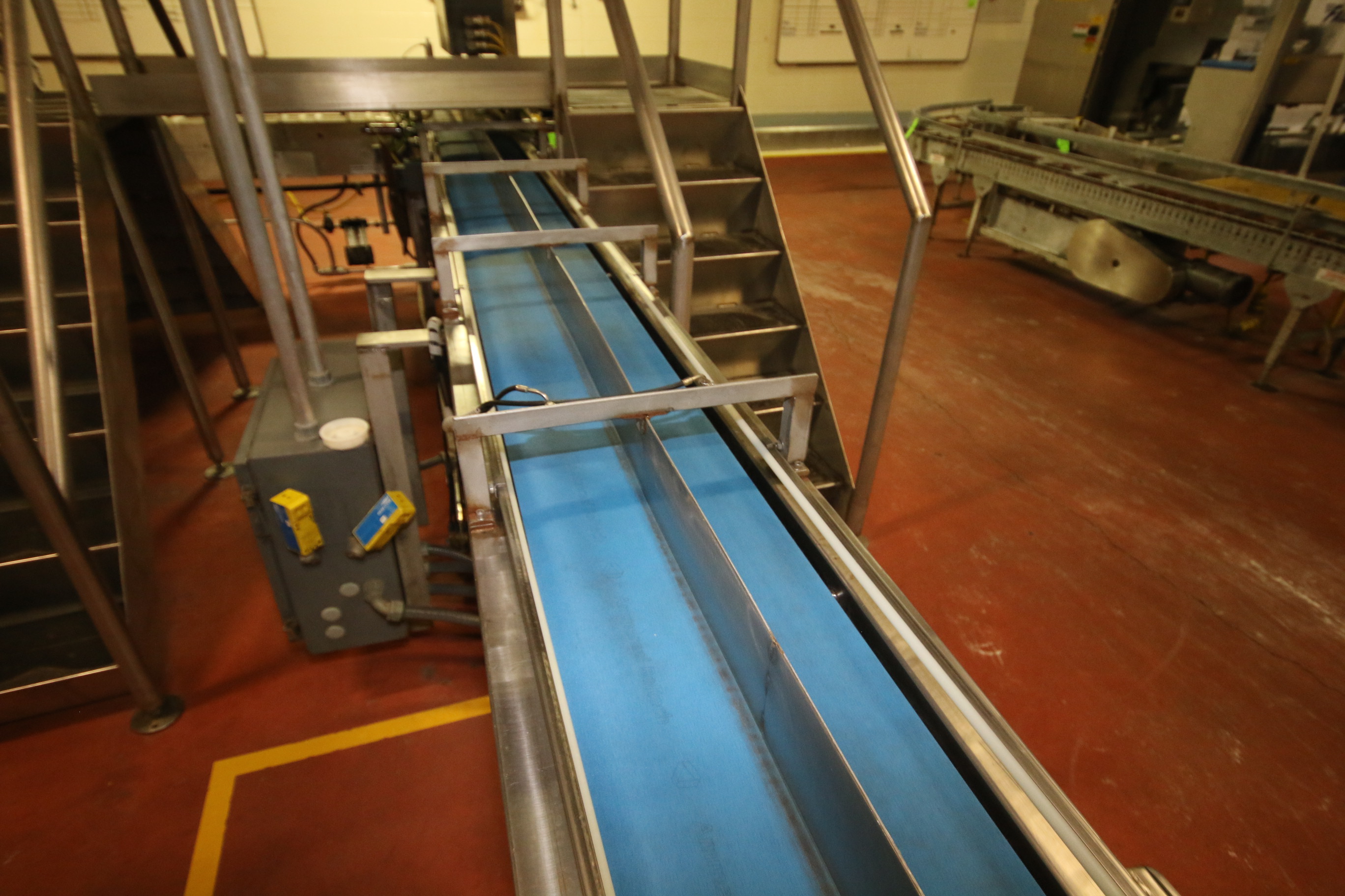 ~12 ft. L S/S Belt Conveyor with 11" W Belt, Lane Divider, Drive ...