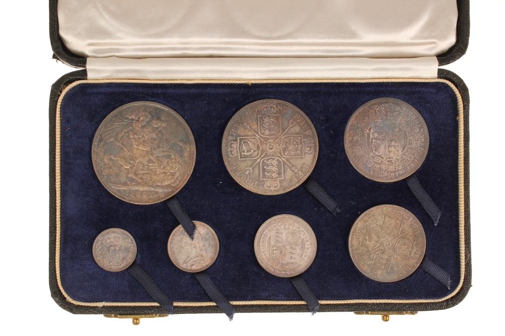 Great Britain - Victoria 1887 Silver Eight Coin Specimen Set - in ...