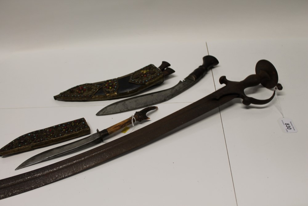 19th century Indian Talwar sword with - auctions & price archive