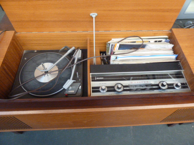 A 20th century Garrard radiogram with Garrard Model 2000 turntable, a ...