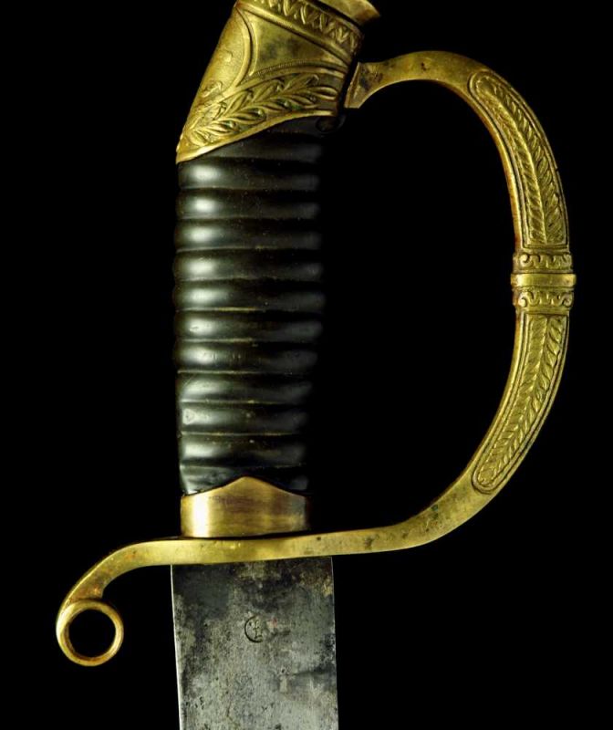 RUSSIAN DRAGOON OFFICERS SHASHKA SWORD WITH NAVAL CUTLASS BLADE, M1881 ...