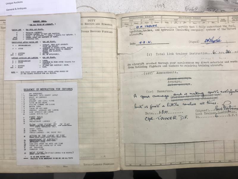 2 WW2 pilot's log books 1941-1945 and a hand written personal account ...