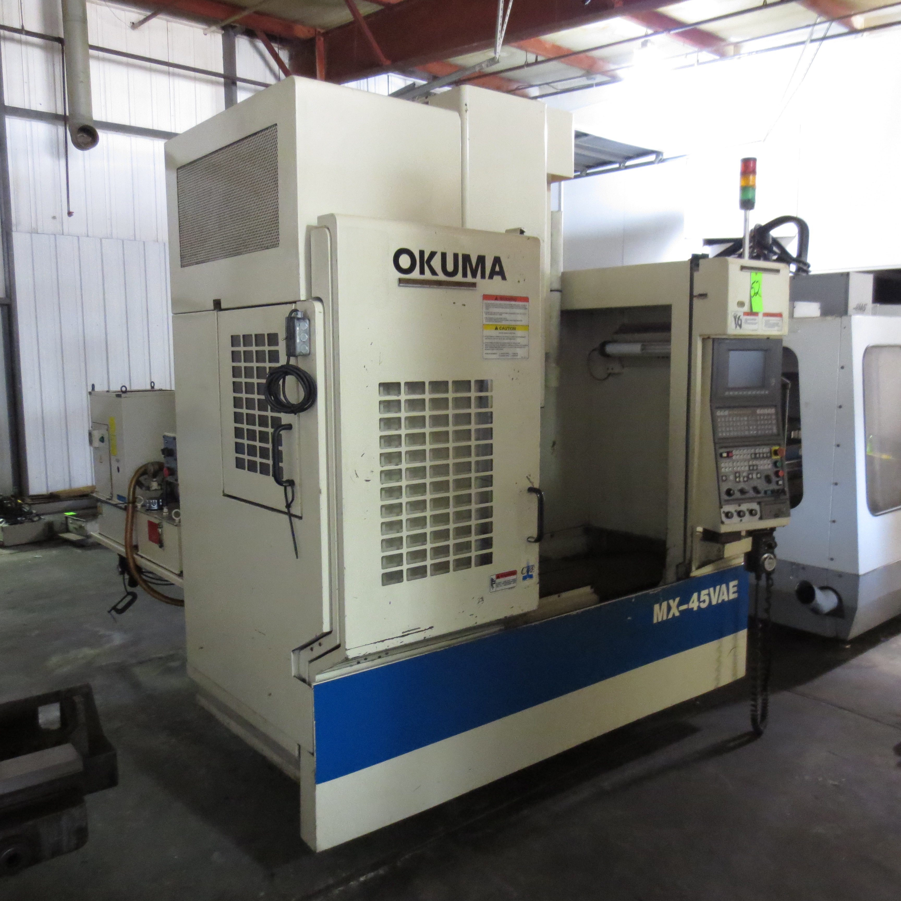 Okuma Model MX45-VAE CNC Machining Center, 39" X 20" Table, Okuma ...