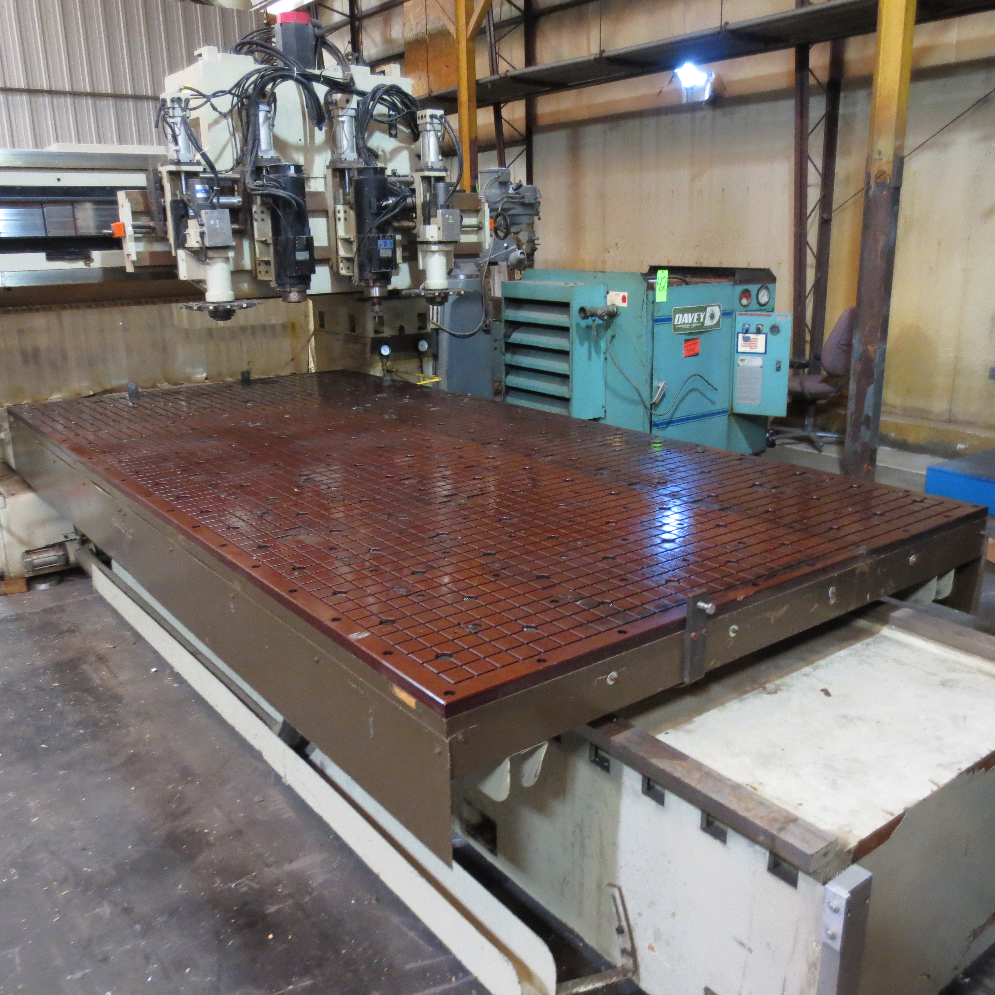 Anderson CNC Router with Fanuc 18M Control,2 Heads Type 21706,SK 40, 24 ...