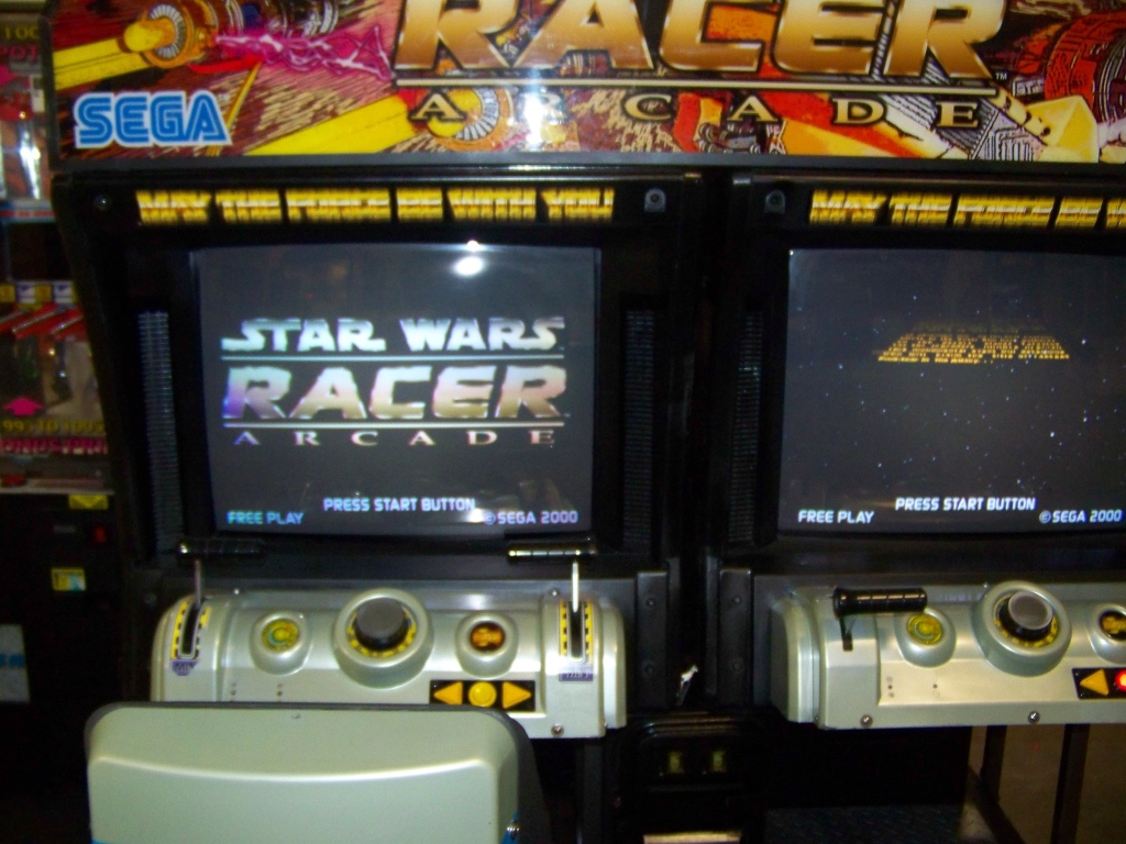 STAR WARS POD RACER TWIN RACING ARCADE GAME SEGA Item is in used ...