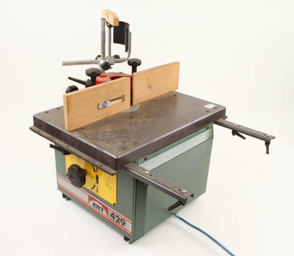 A KITTY 429 spindle moulder c/w instructions and tooling