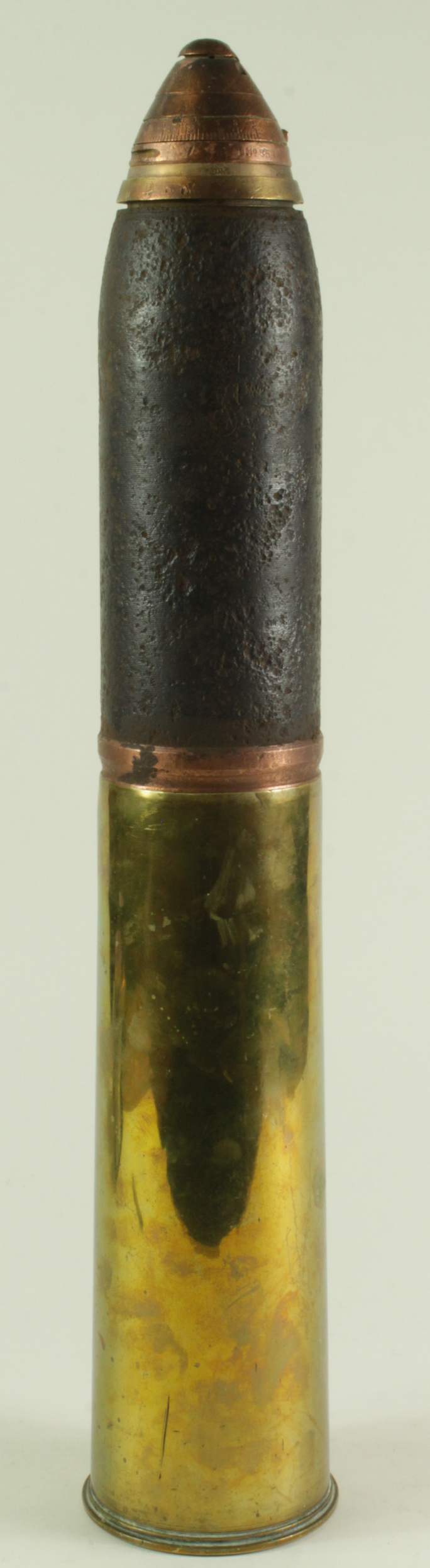 WW1 18lb shrapnel shell and case deactivated