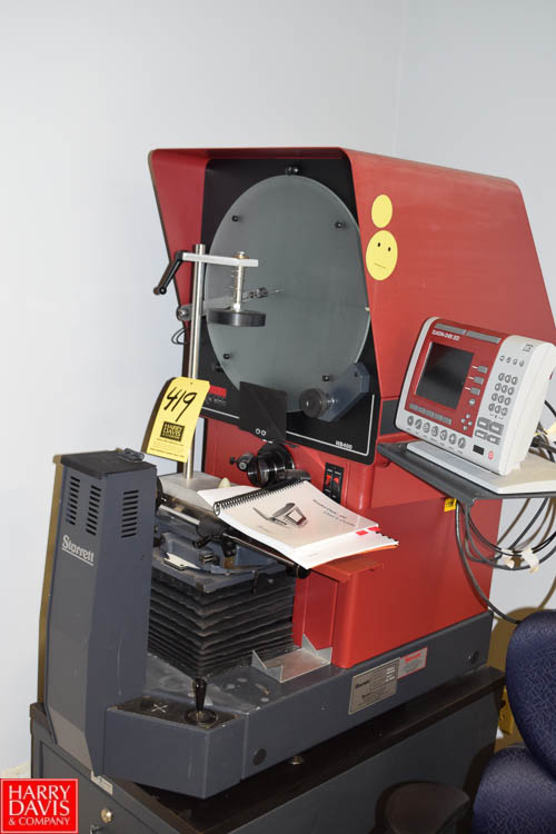 Starrett Horizontal Benchtop Optical Comparator, Model HB400, S/N 50502 ...