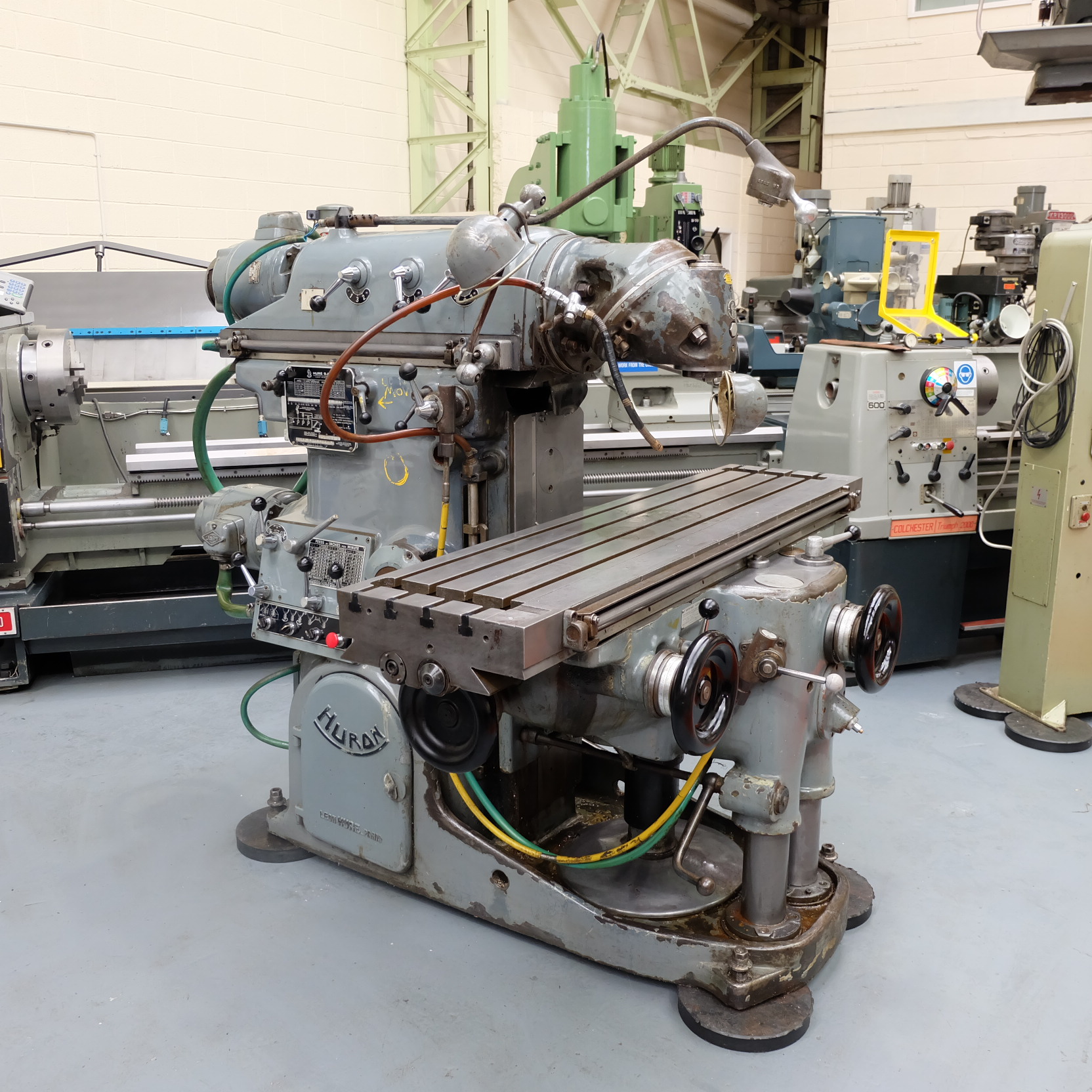 A Huron Universal Toolroom Milling Machine, Table 64in x 16in ...