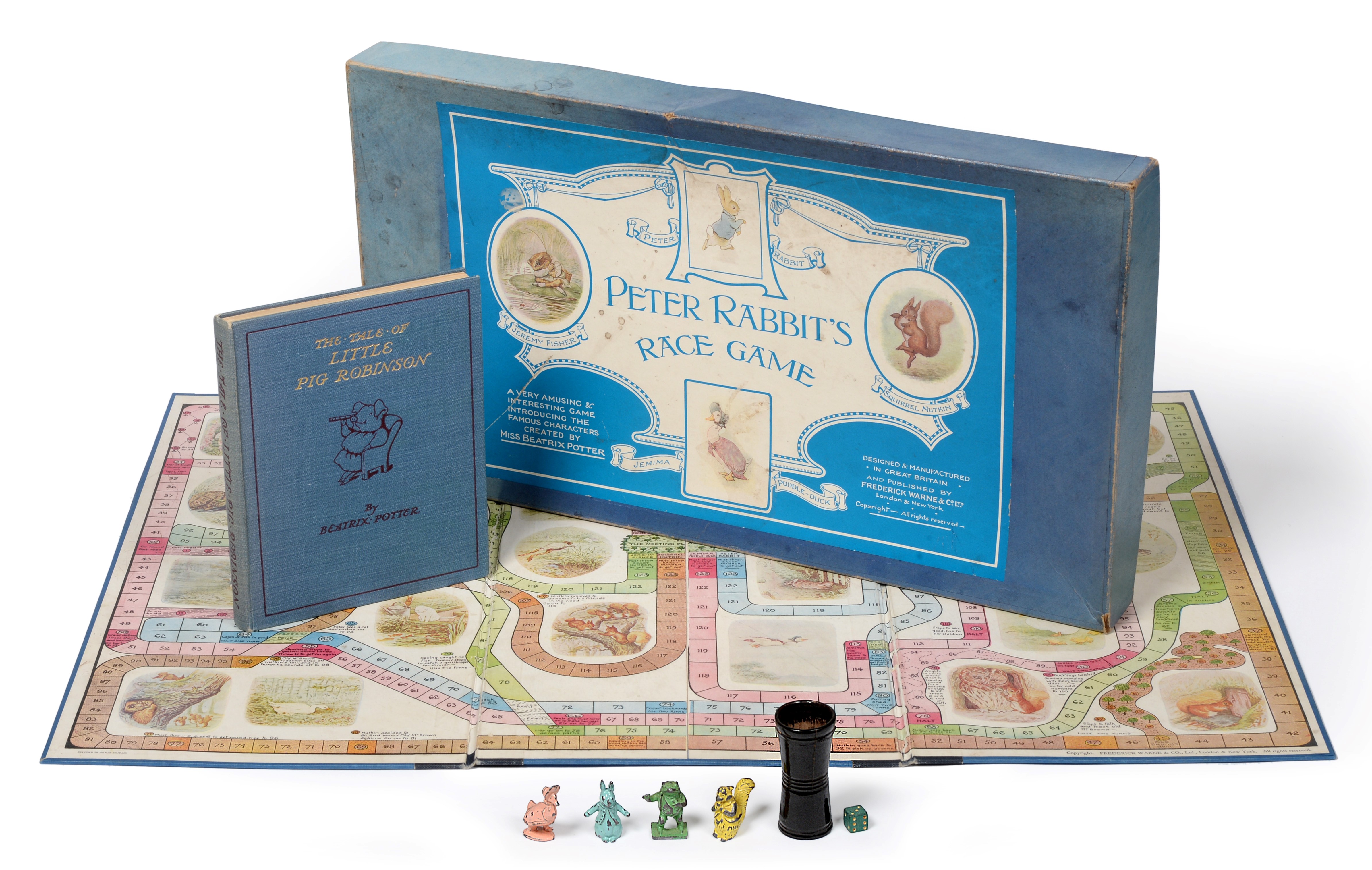 BEATRIX POTTER BOARD GAME Peter Rabbit's Race Game [c.1950s], London ...