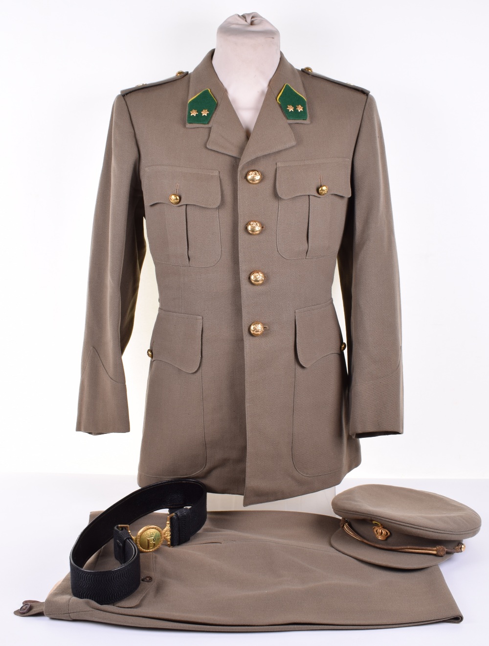 BELGIUM ARMY OFFICERS FULL UNIFORM; tunic is complete with buttons and ...