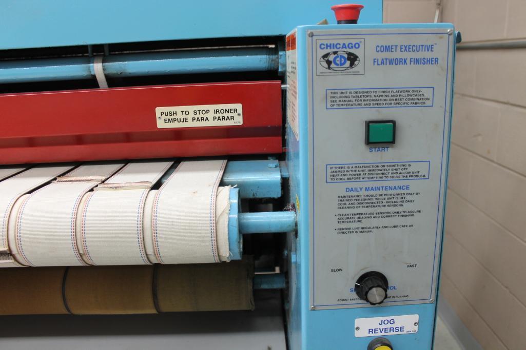 Chicago Flatwork Ironer (linen ironer) Model GA-EX, S/N 45942, 120V, 4A ...