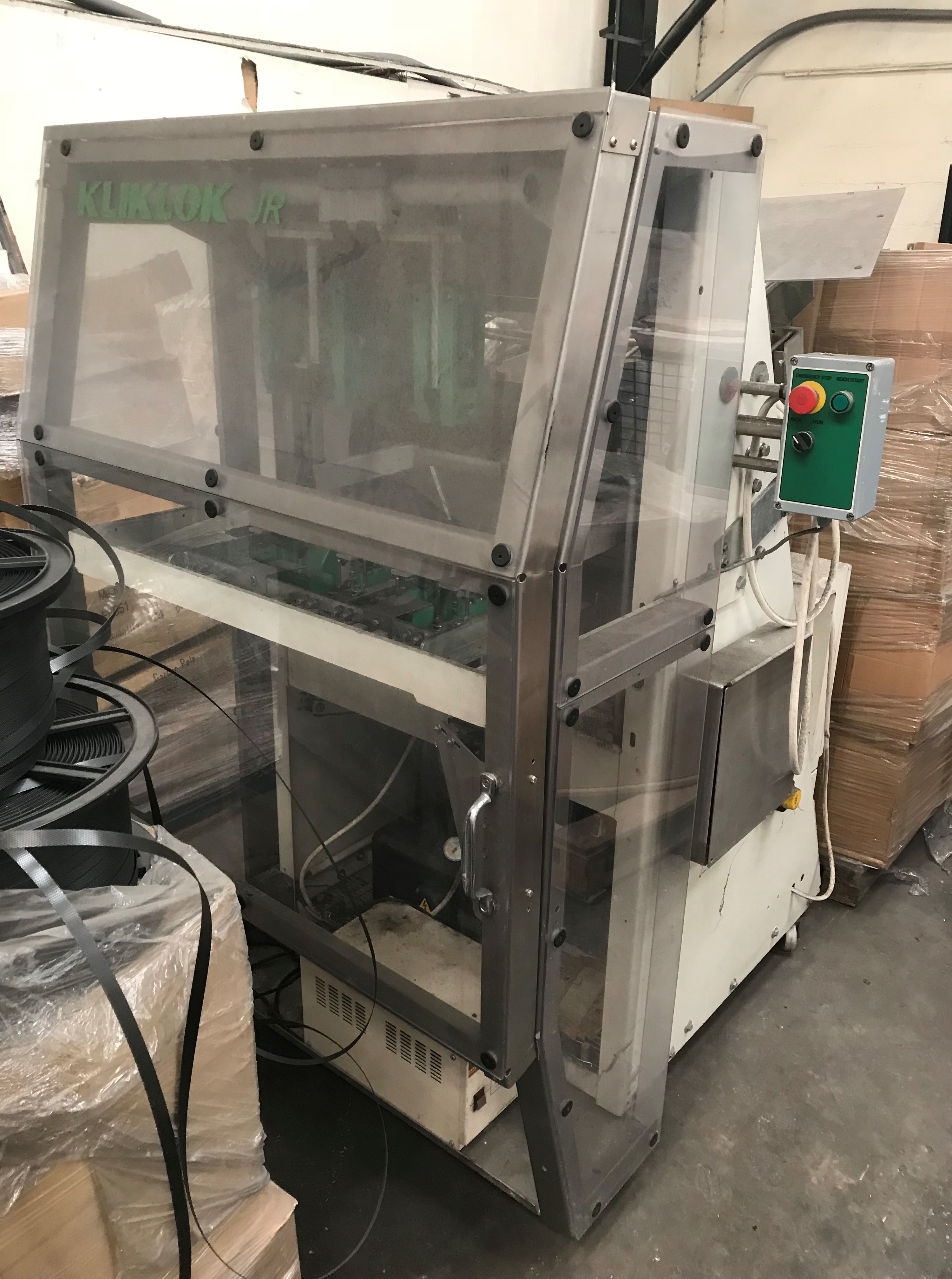 A Kliklok JR Top Load Carton Forming Machine No.1169-KM (2000) with ...