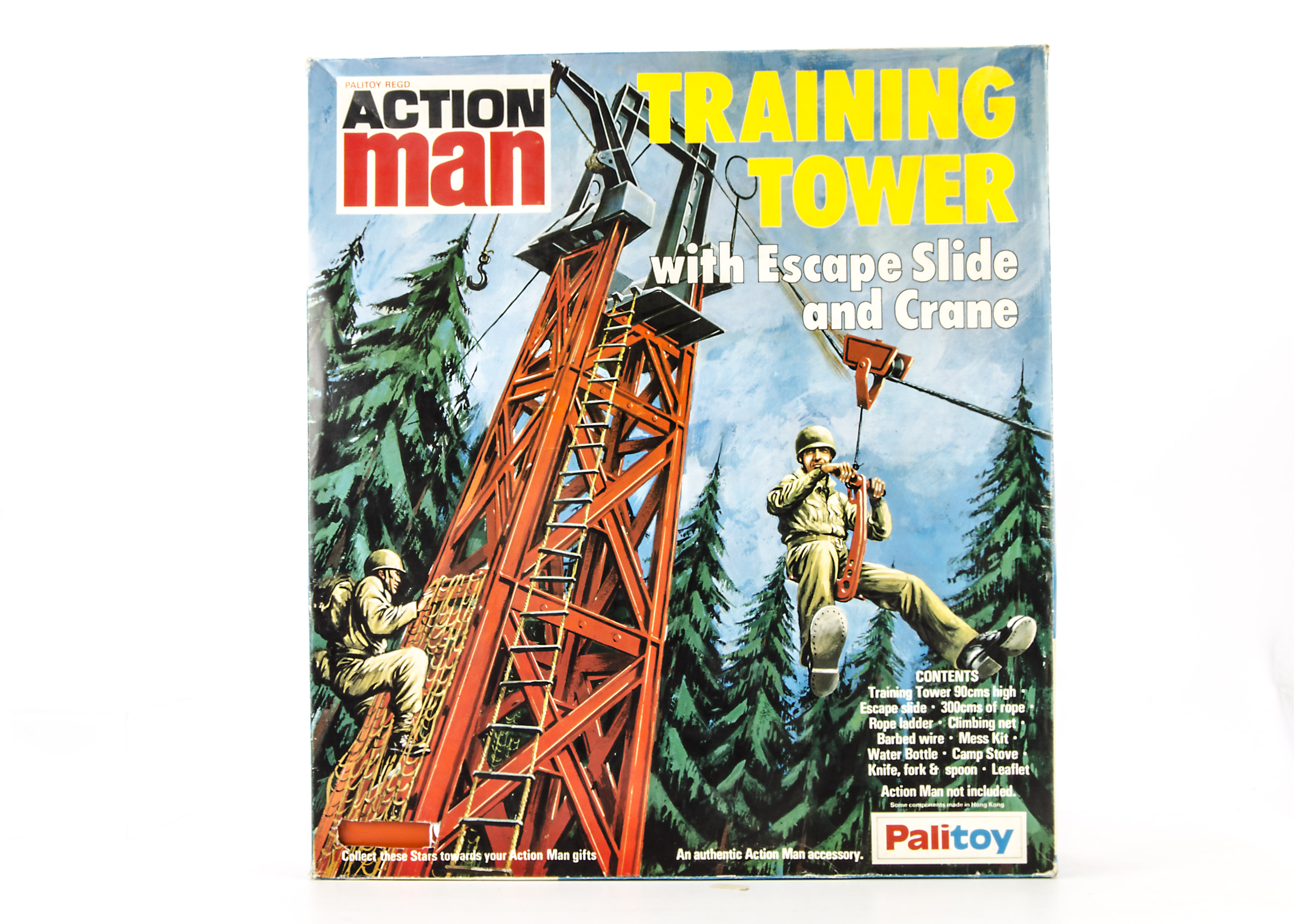 Vintage Palitoy Action Man Training Tower, with Escape Slide and Crane ...