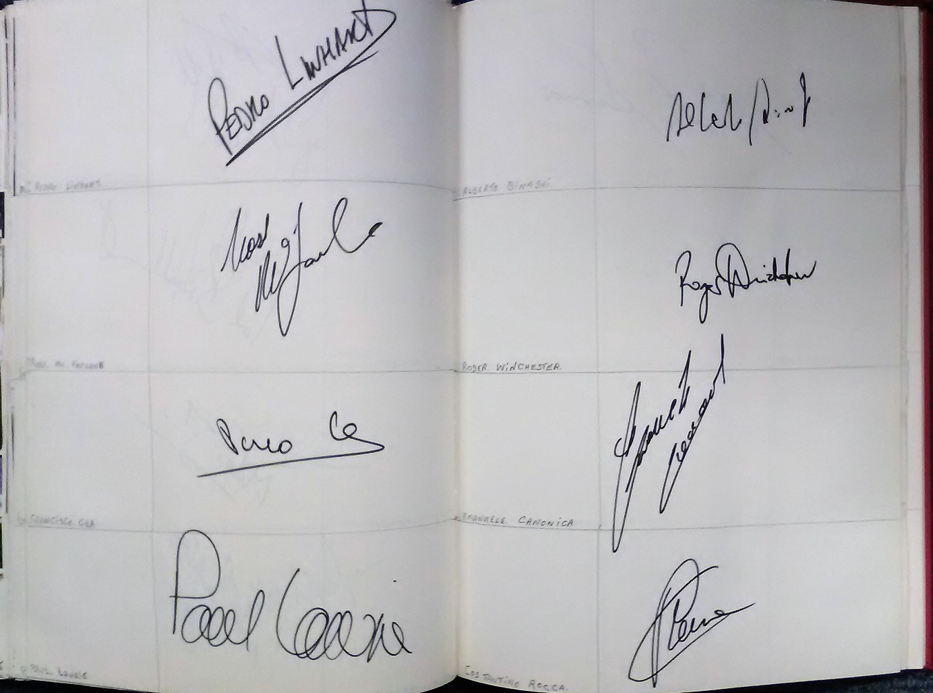 Large autograph album containing golfer signatures. 100+ signatures ...