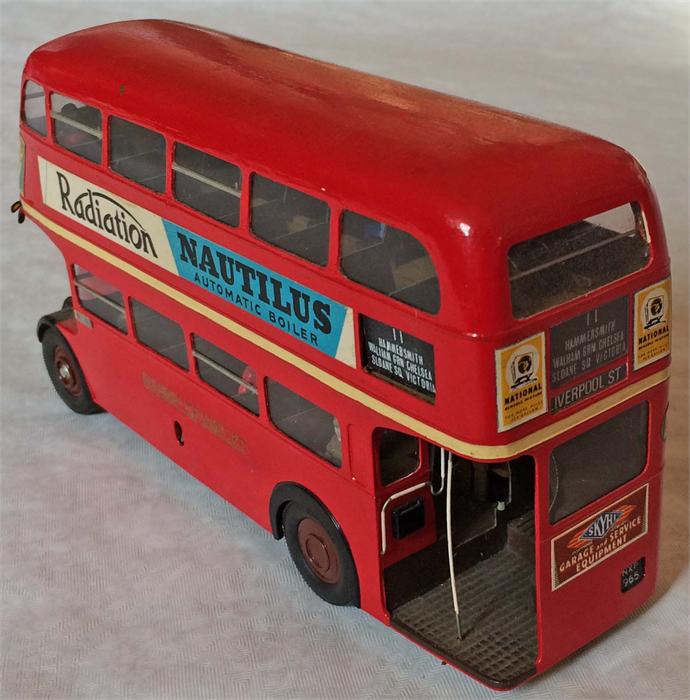Scratch-built MODEL of a London Transport RT-type bus (RT4700) depicted ...