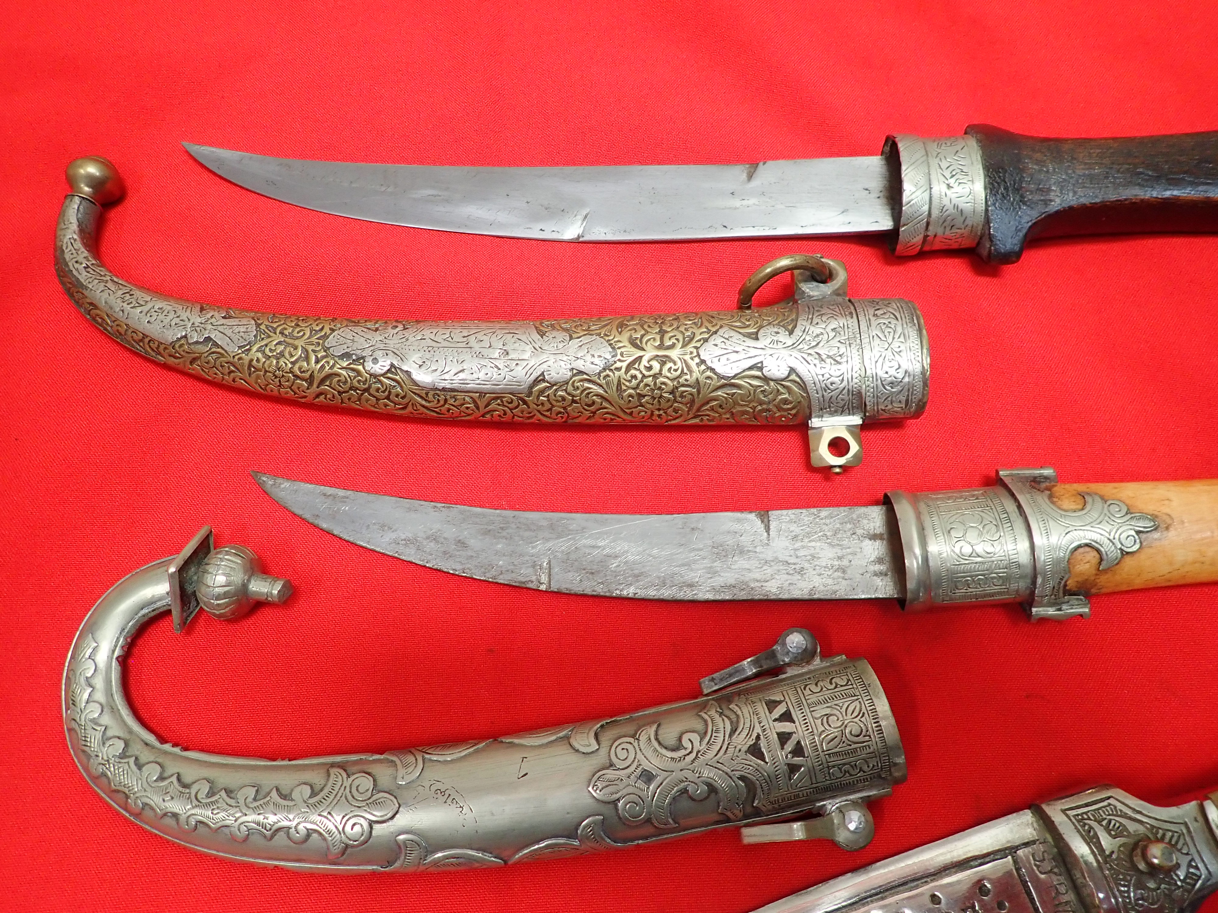 19th to early 20th century Indo Persian Moroccan Arabic jambya knives ...