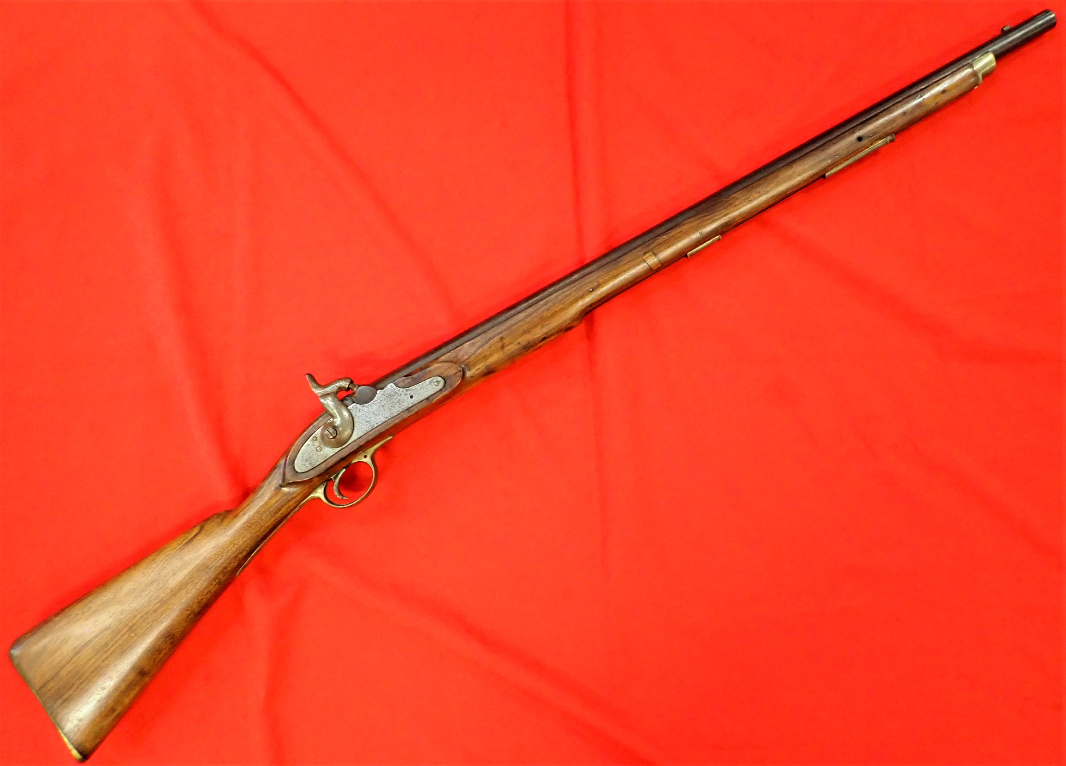 1820s English black powder musket converted percussion 1840s. Features ...