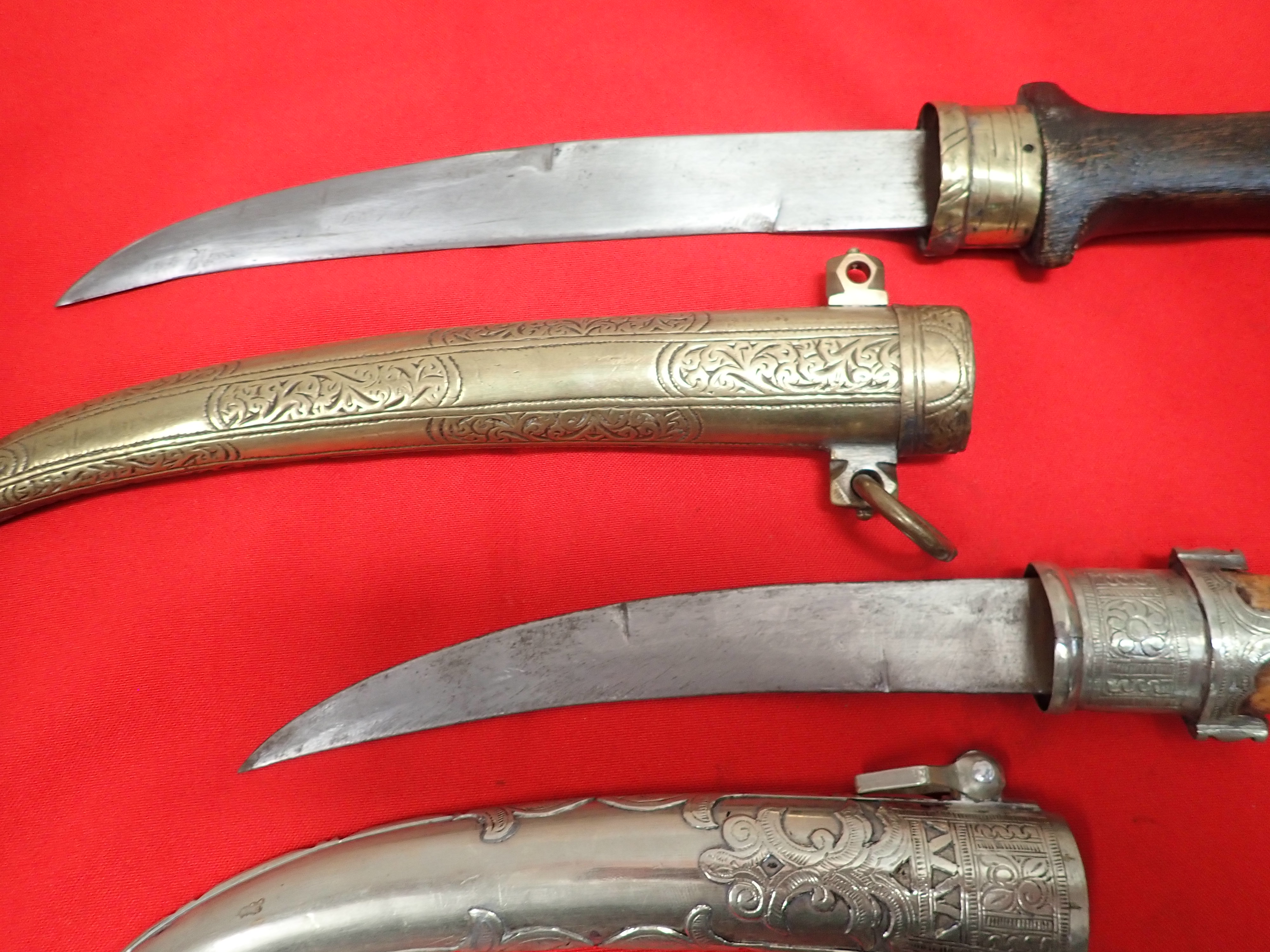 19th to early 20th century Indo Persian Moroccan Arabic jambya knives ...