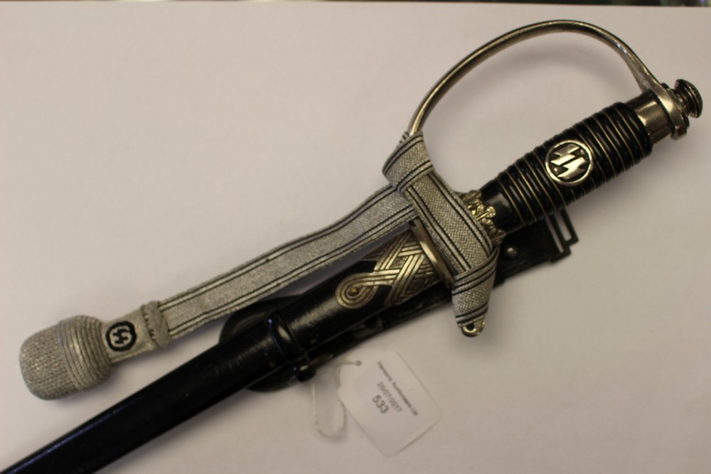 REPRODUCTION SS Officers sword. Very high quallity old copy using some ...