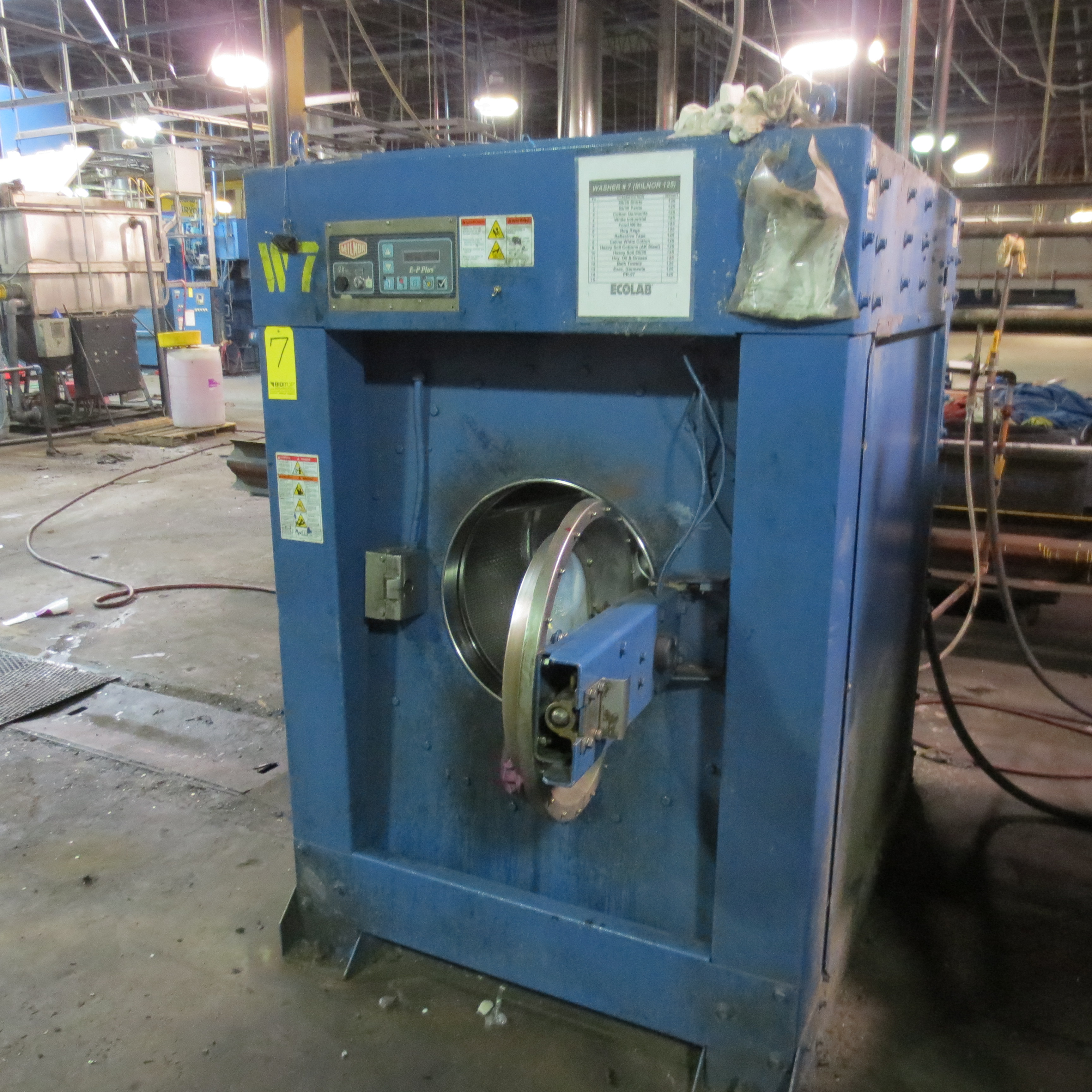 Milnor Model 36026X8J, 125-Lb. Front Load Washer / Extractor, S/N ...