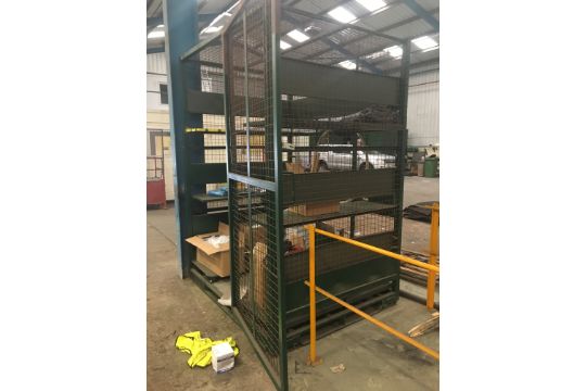 Metal Quarantine Cage and Contents of PPE Equipment