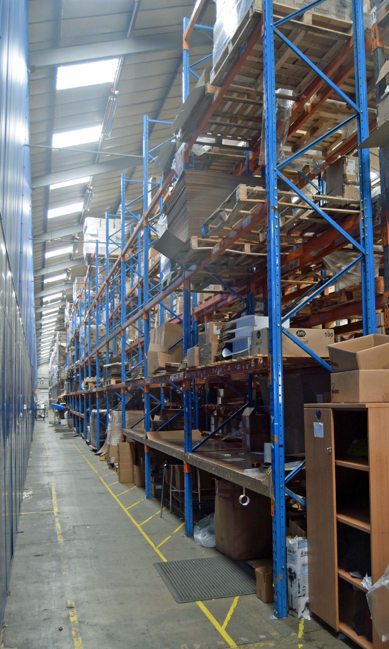 The Warehousing 4-Tier Pallet Racking providing Approx. 1750 Pallet ...