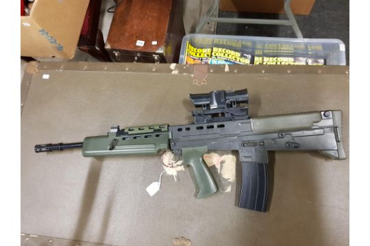 FULL METAL REPLICA ENFIELD SA80 L85A1 BULLPUP ASSAULT RIFLE USED BY ...