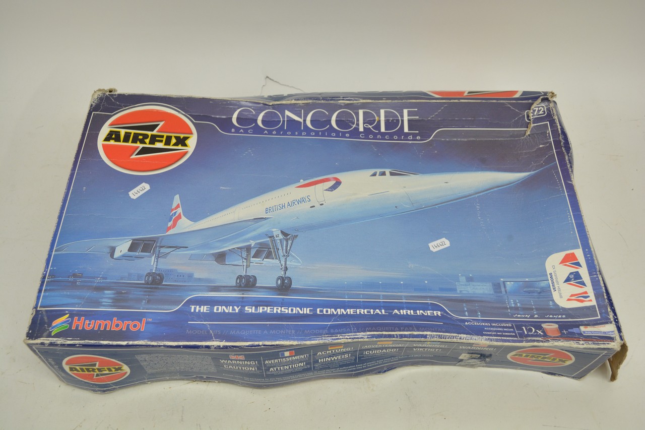 A collection of Concorde memorabilia including postcards, first day ...