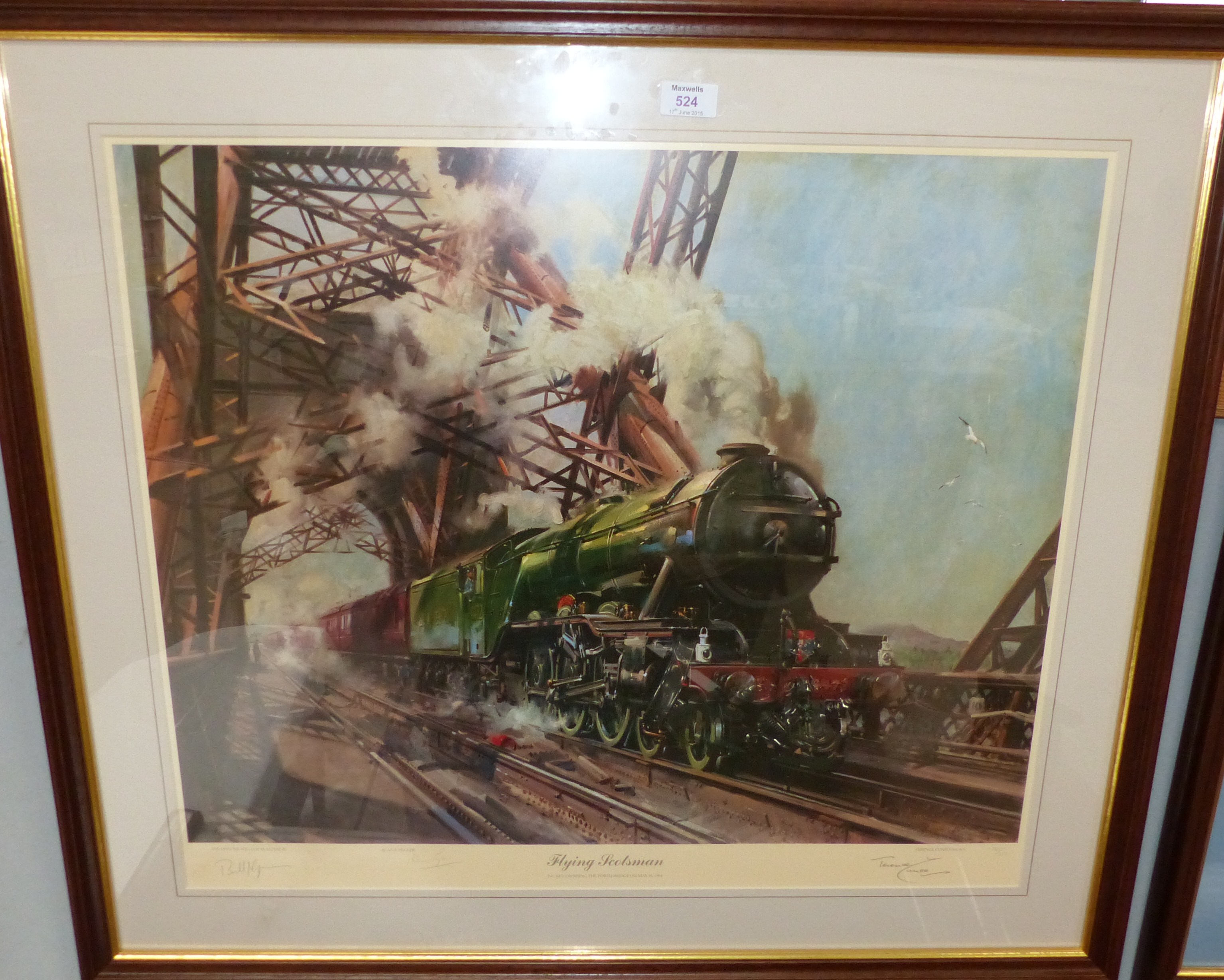 Terence Cuneo: limited edition print, The Flying Scotsman on the Forth ...