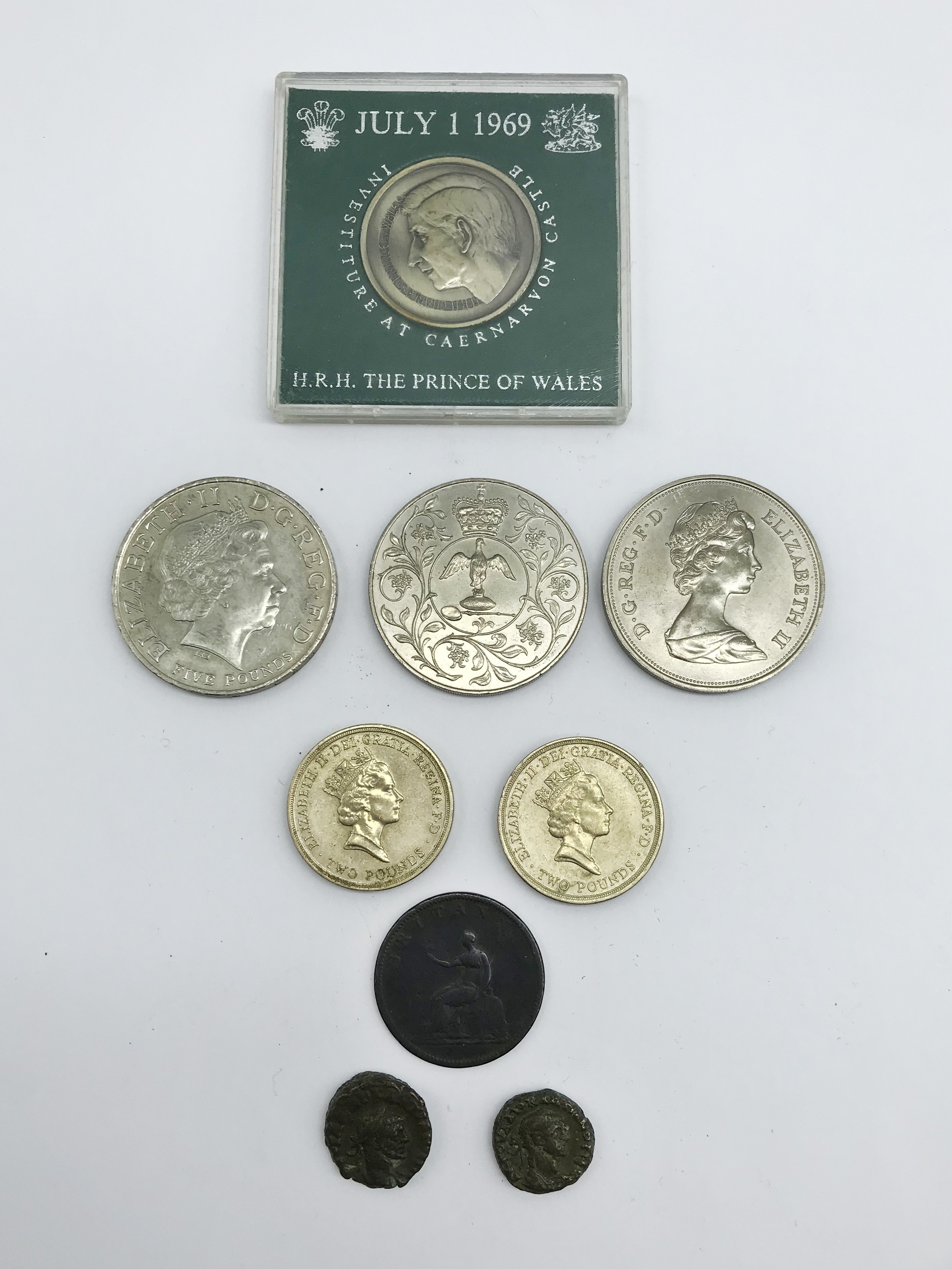 COLLECTION OF VARIOUS COINS IN A TIN