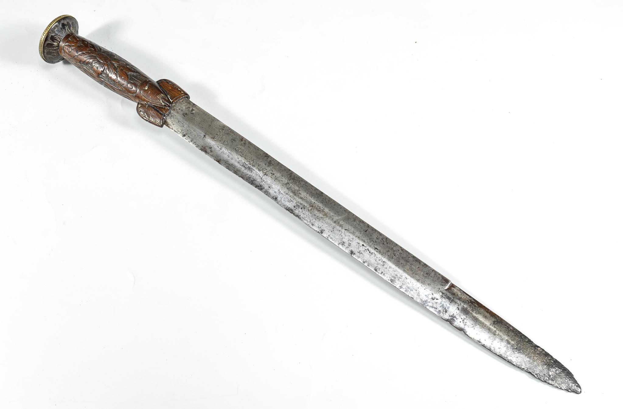 'Jacobite' Dirk, 39cms blade engraved "Prosperity to Scotia" and "No ...