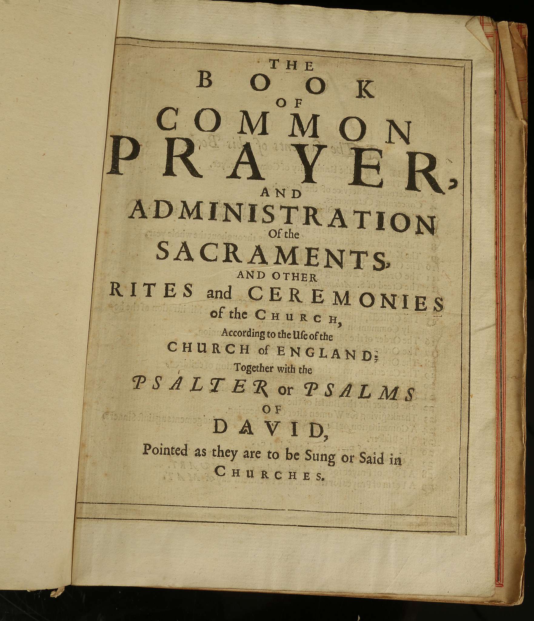 The Book of Common Prayer. Cambridge: John Hayes, 1683. 4to. Title page ...