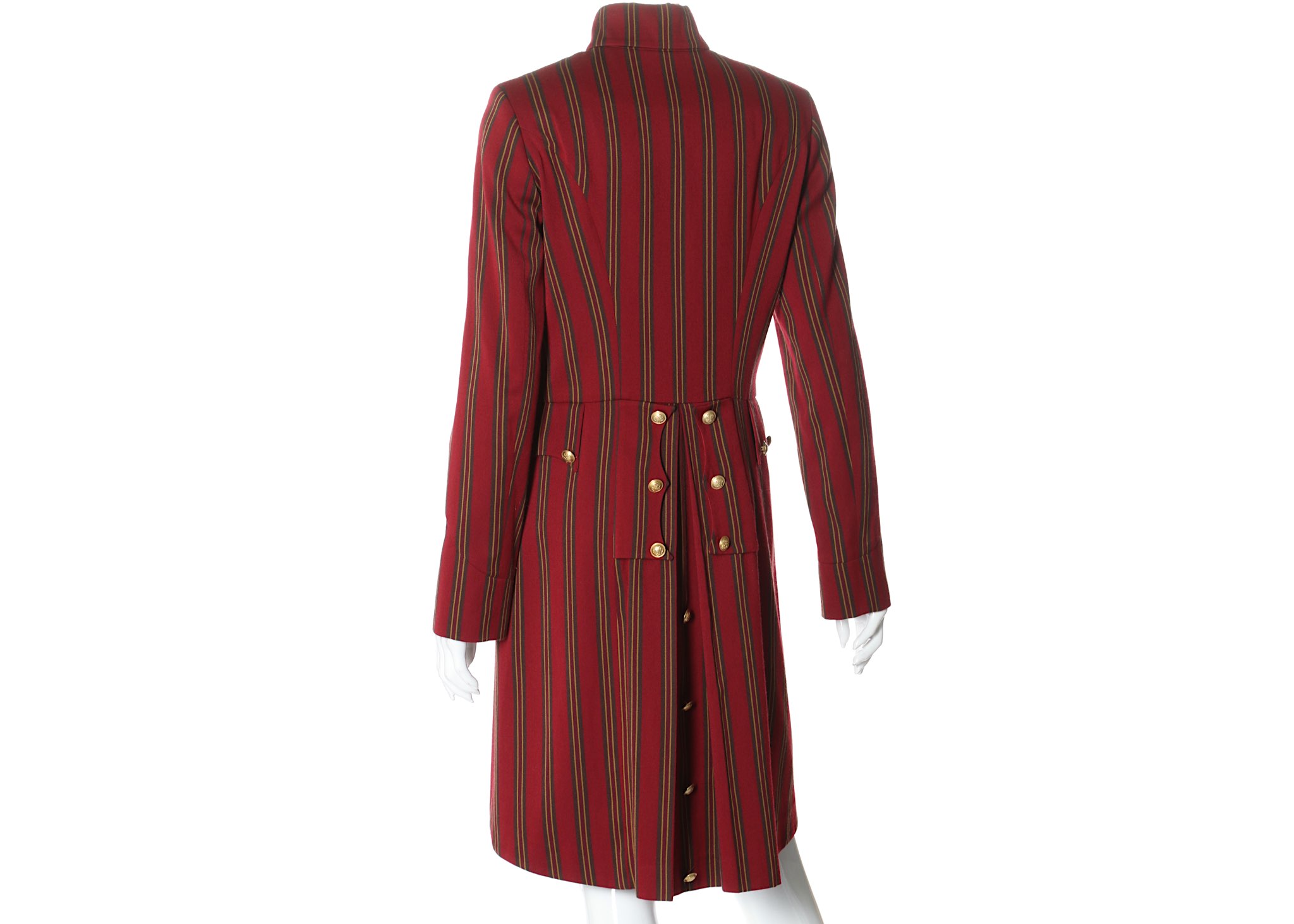 Moloh Napoleon Red Tailcoat Jacket, c. 2016, striped double breasted ...