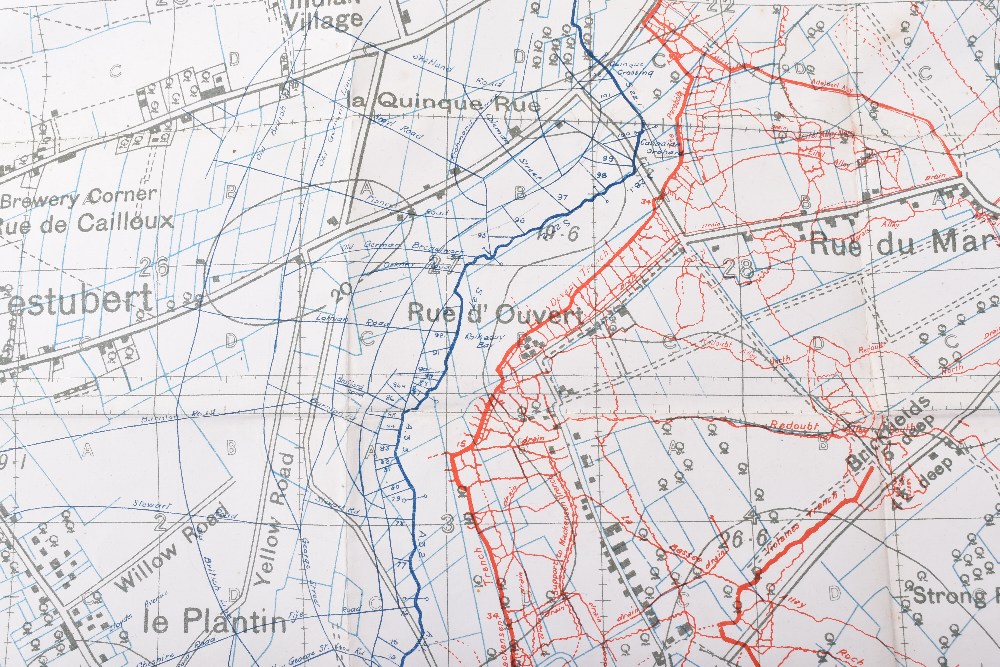 Original WW1 Trench Maps, France Sheet 57d S.E. 1:20,000 26-4-16 German ...