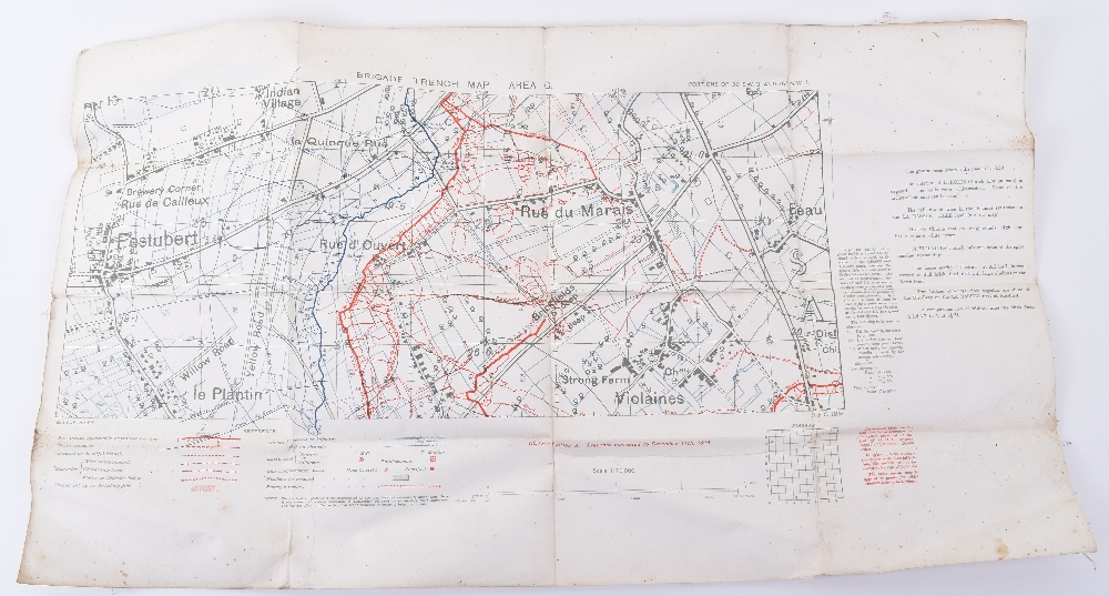 Original WW1 Trench Maps, France Sheet 57d S.E. 1:20,000 26-4-16 German ...