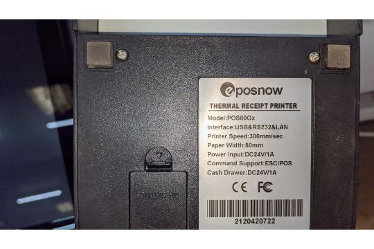 Epos Now terminal model Pro-C15 plus model POS80GX thermal receipt ...