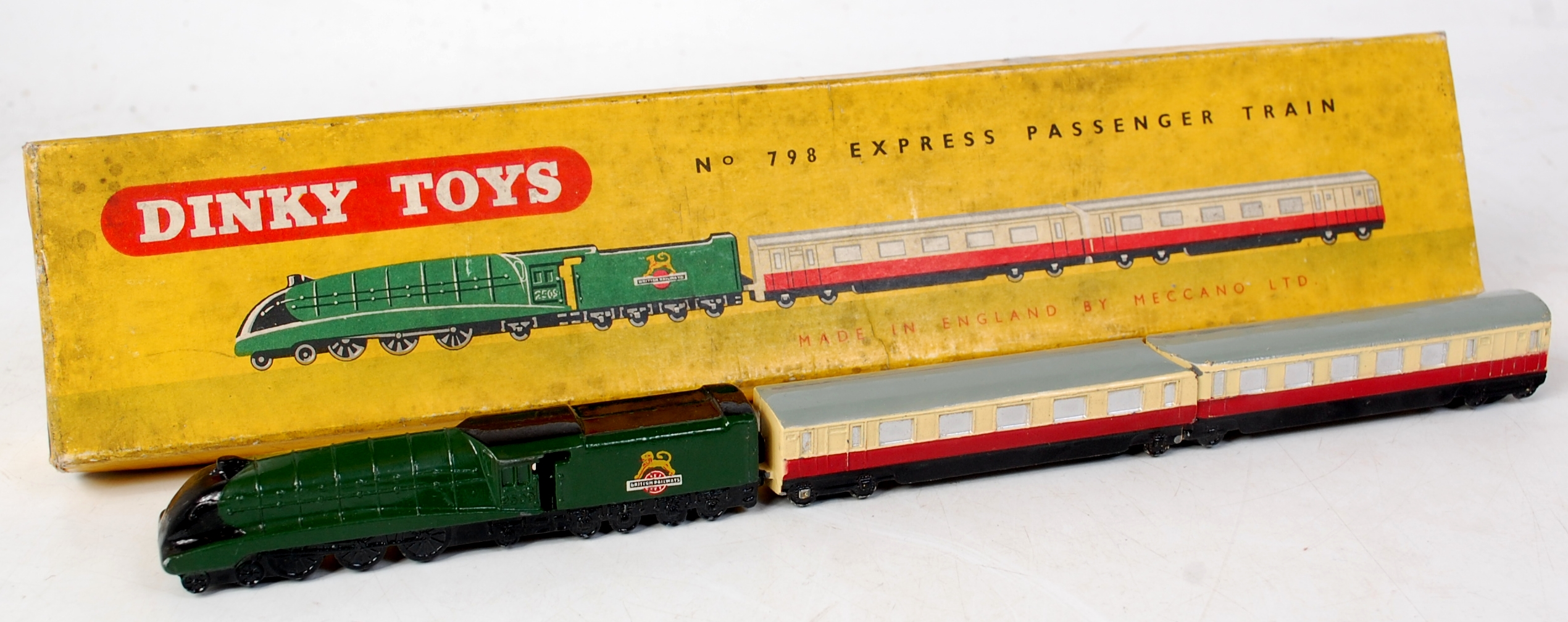 Dinky Toys, 798 Express passenger train set, green and black locomotive ...