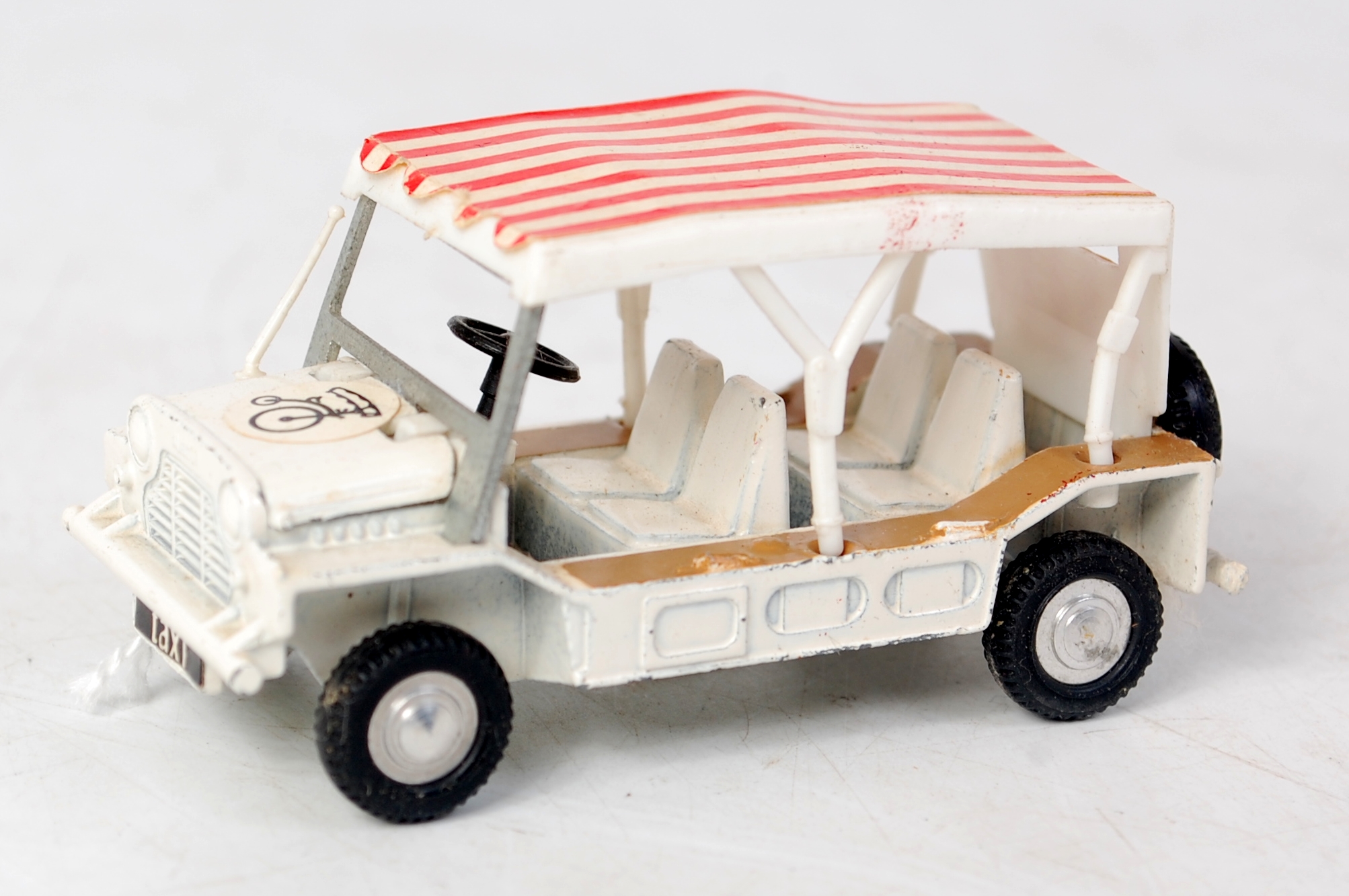 Dinky Toys, 106, The prisoner mini moke, loose example with white body ...