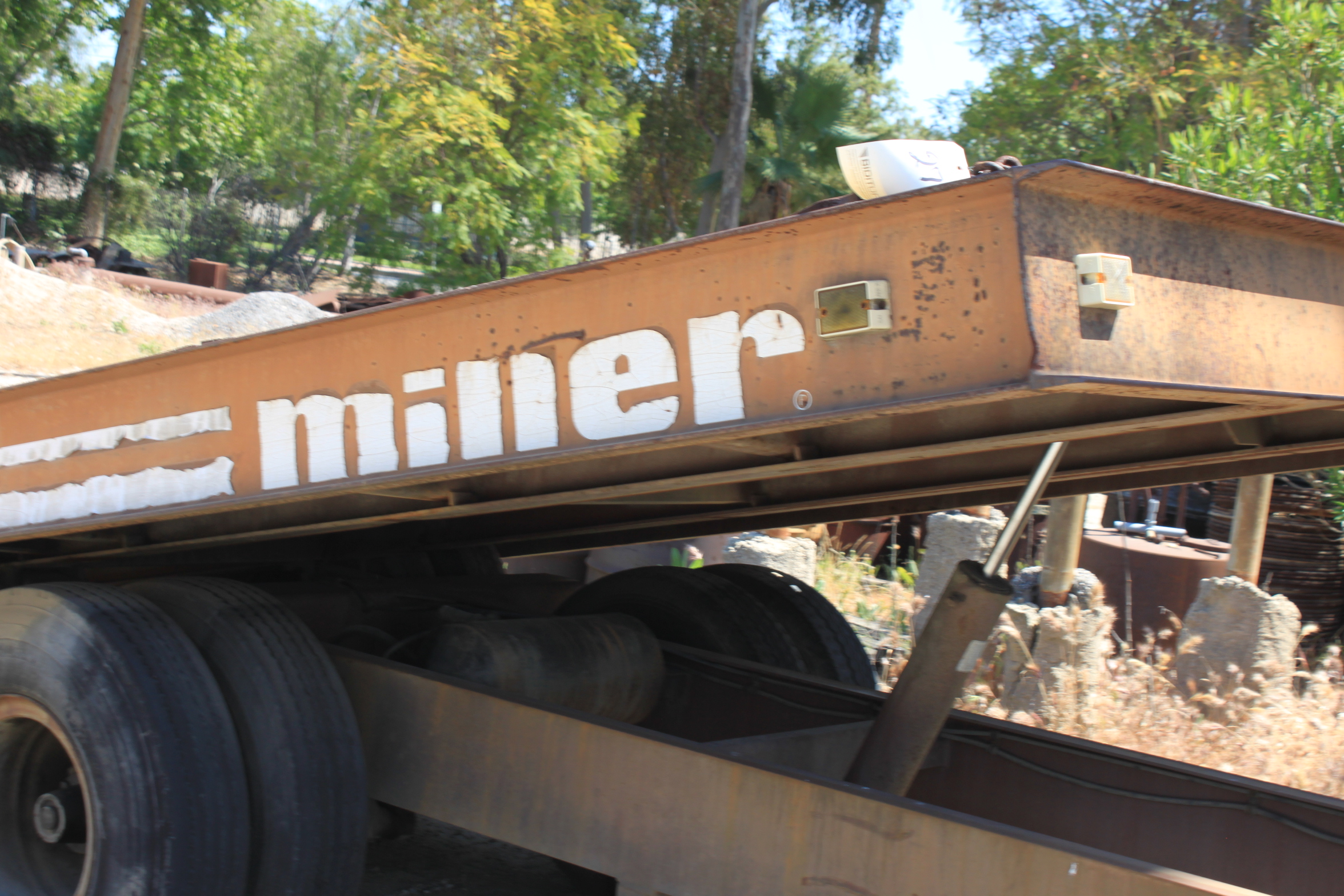 Miller OT630 T/A Flatbed Trailer, Sold With Bill OF Sale Only