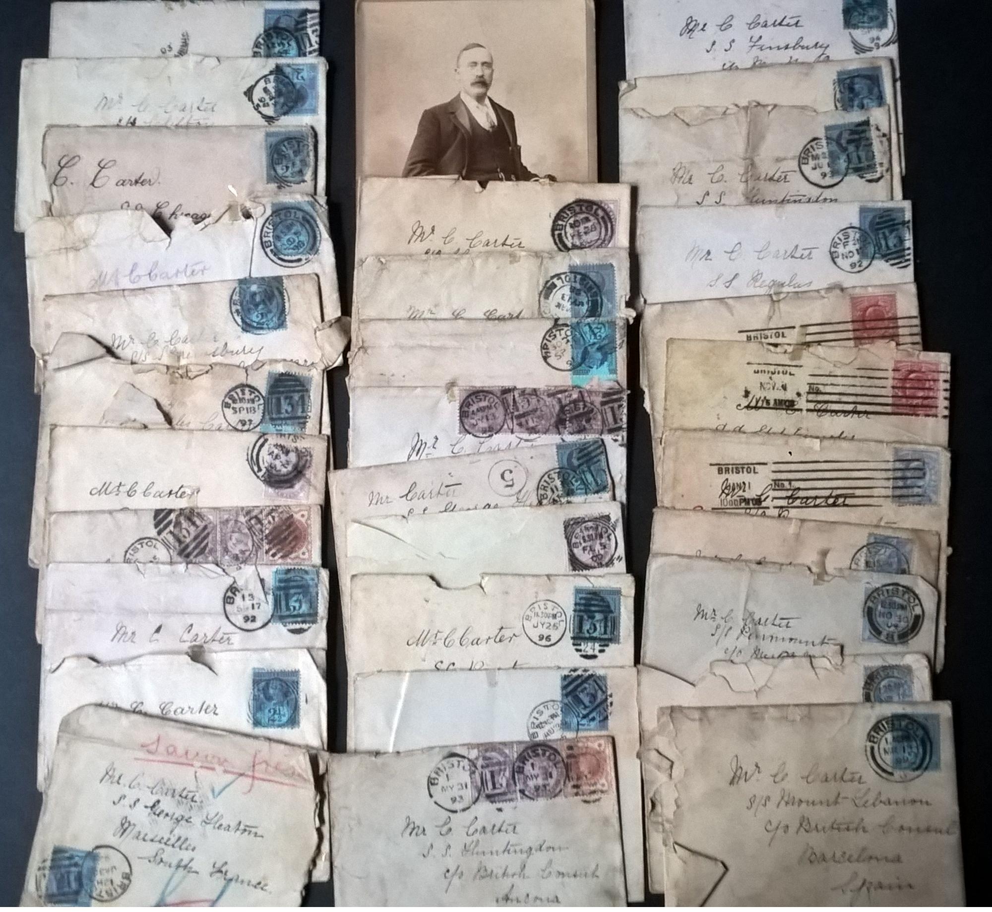 Old British stamped envelopes (x31).Q.Victoria (25) & Edward 7th (6 ...