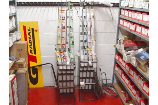 (2) DISPLAY RACKS WITH BRAKE LINES