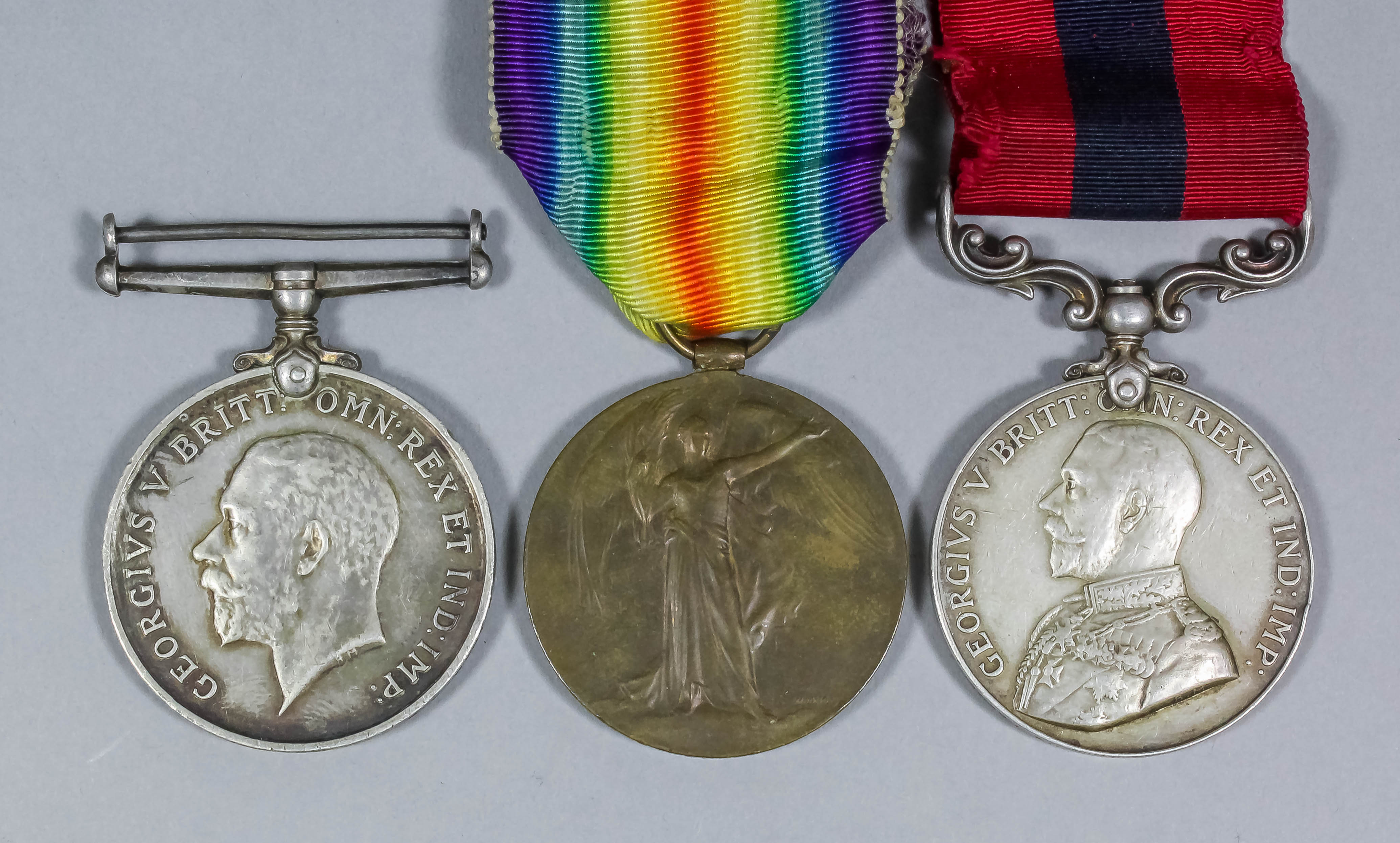 A group of three George V First World War medals comprising ...