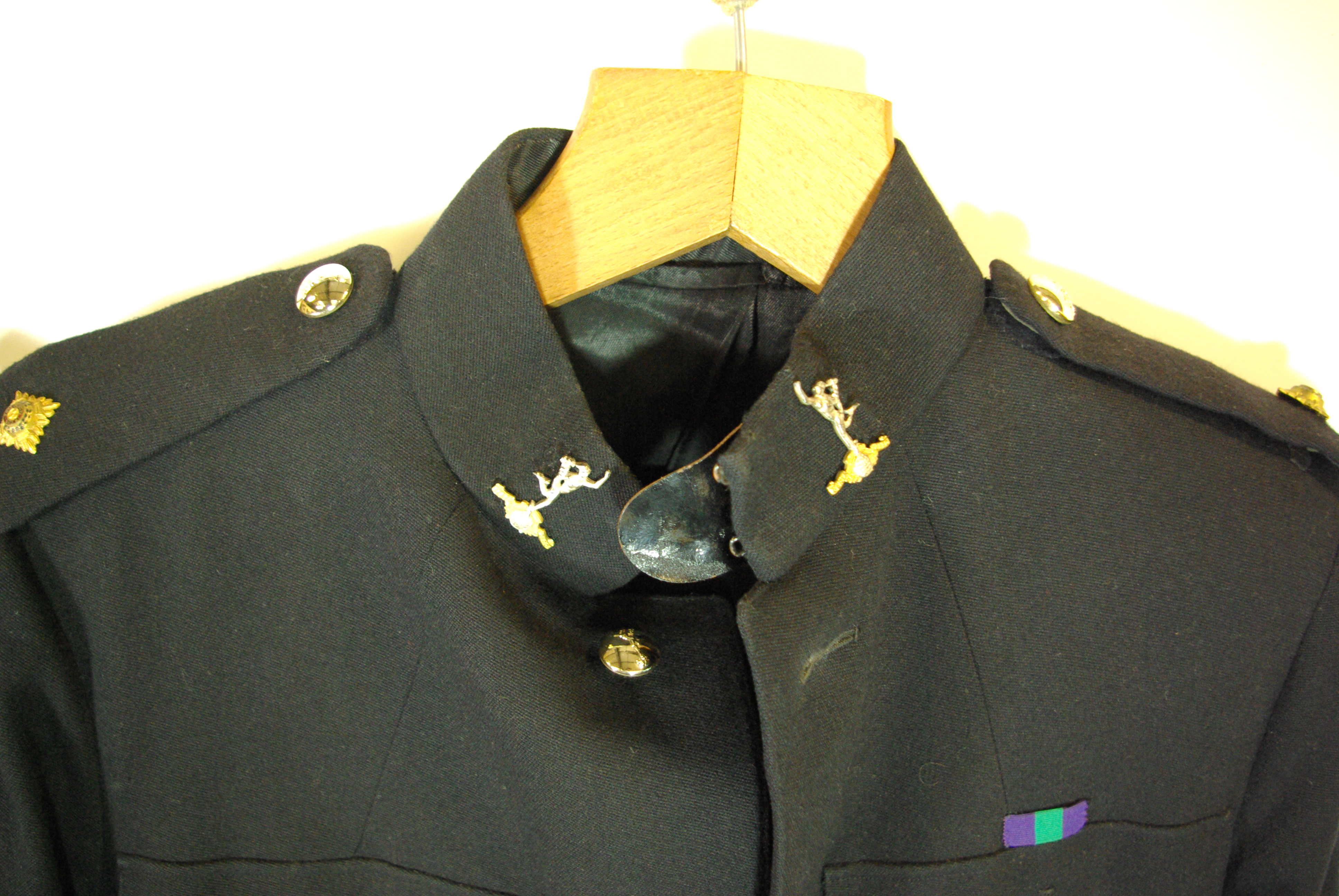 A British Royal Corps of Signals full dress uniform with officer's ...