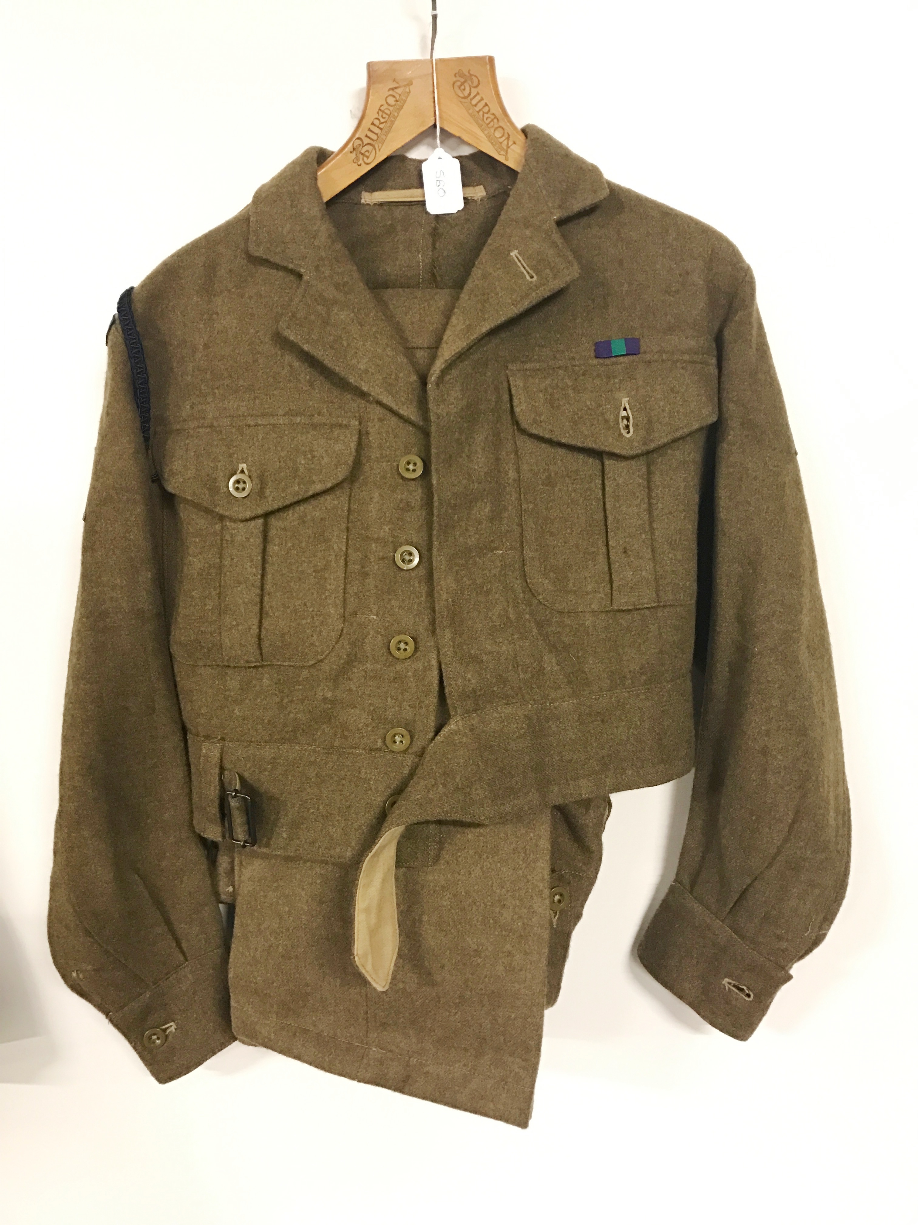 A British Royal Corps of Signals full dress uniform with officer's ...