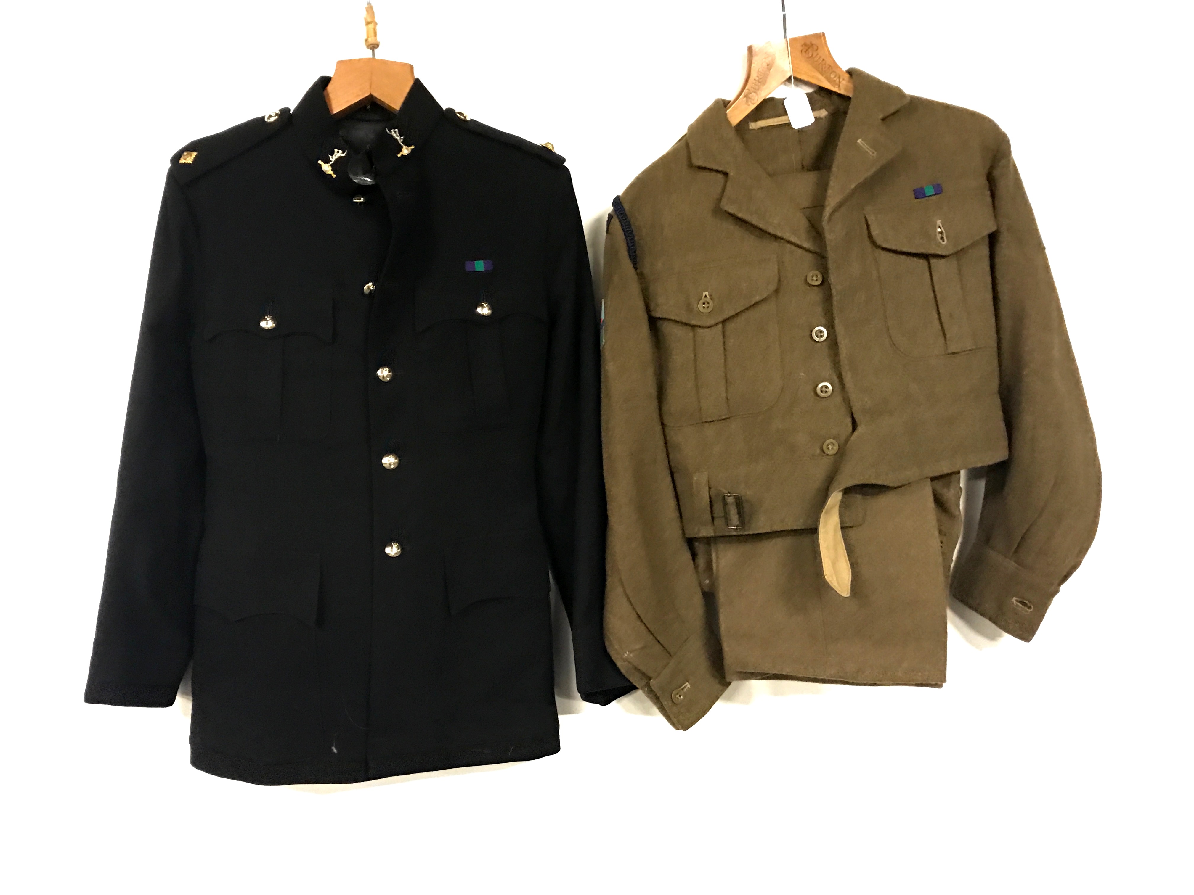 A British Royal Corps of Signals full dress uniform with officer's ...