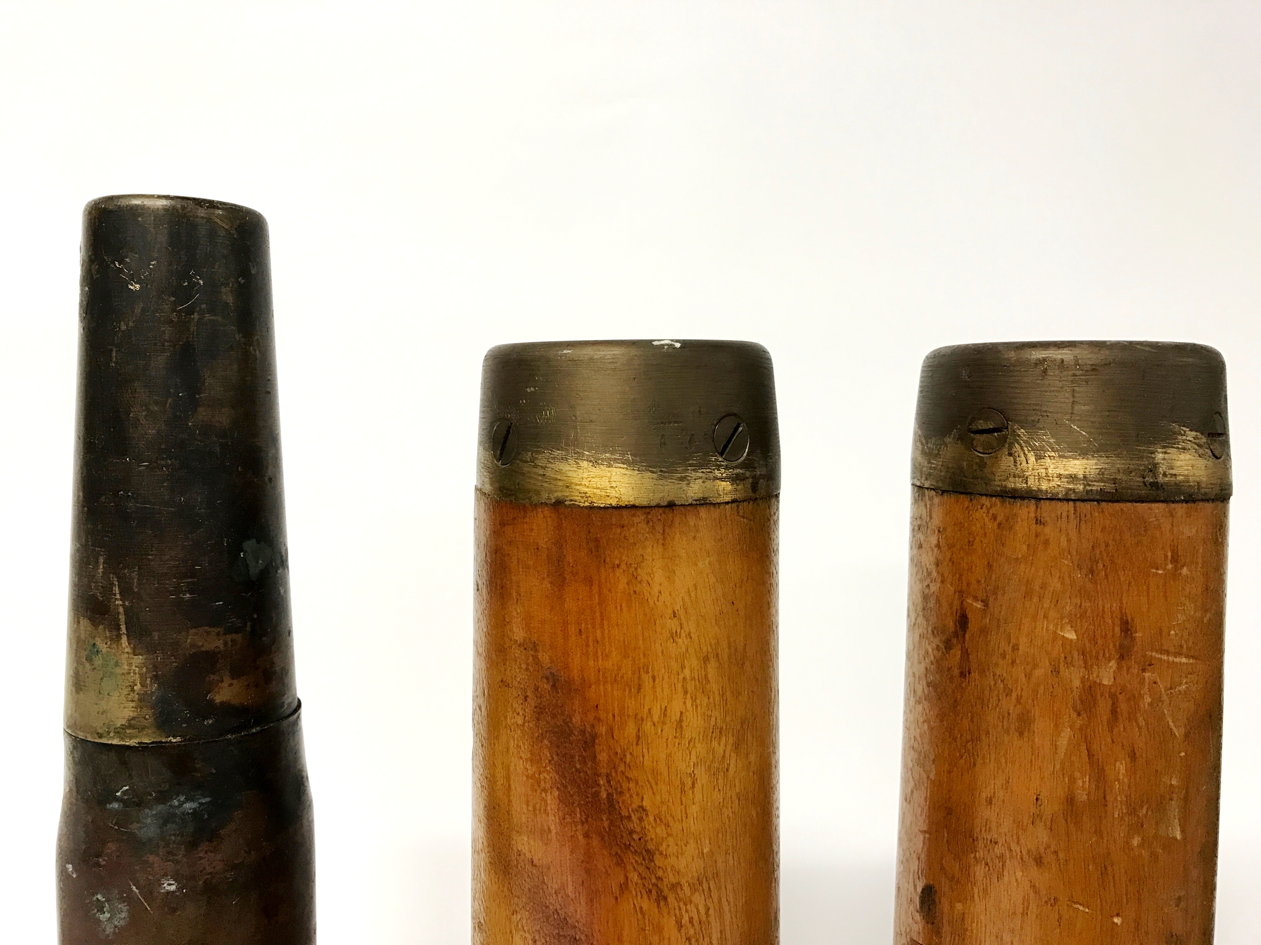 Two British World War II naval 12pdr shells for a QF 4-inch Mk V gun ...