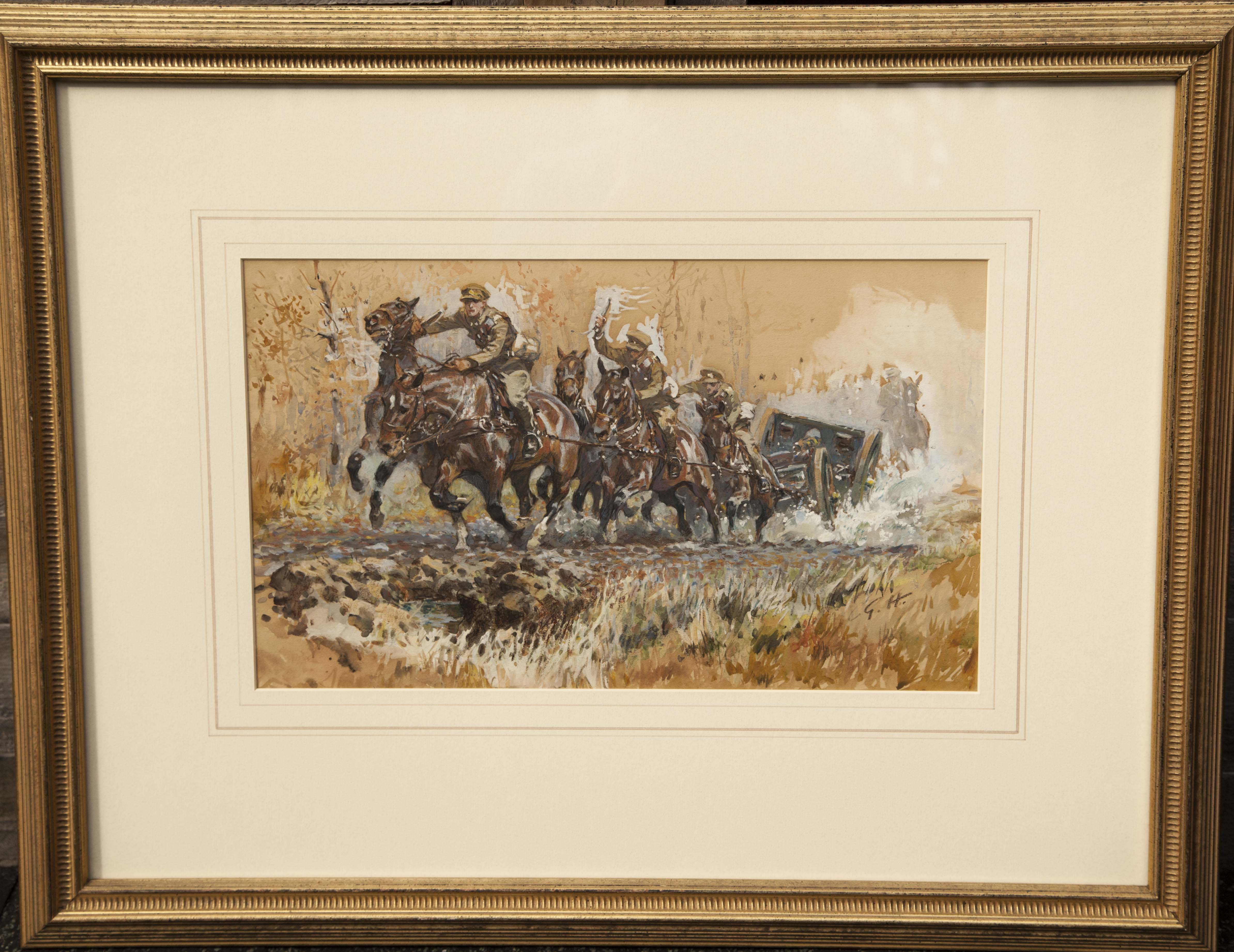 GILBERT JOSEPH HOLIDAY, 1879 - 1937, WATERCOLOUR HEIGHTENED WITH ...